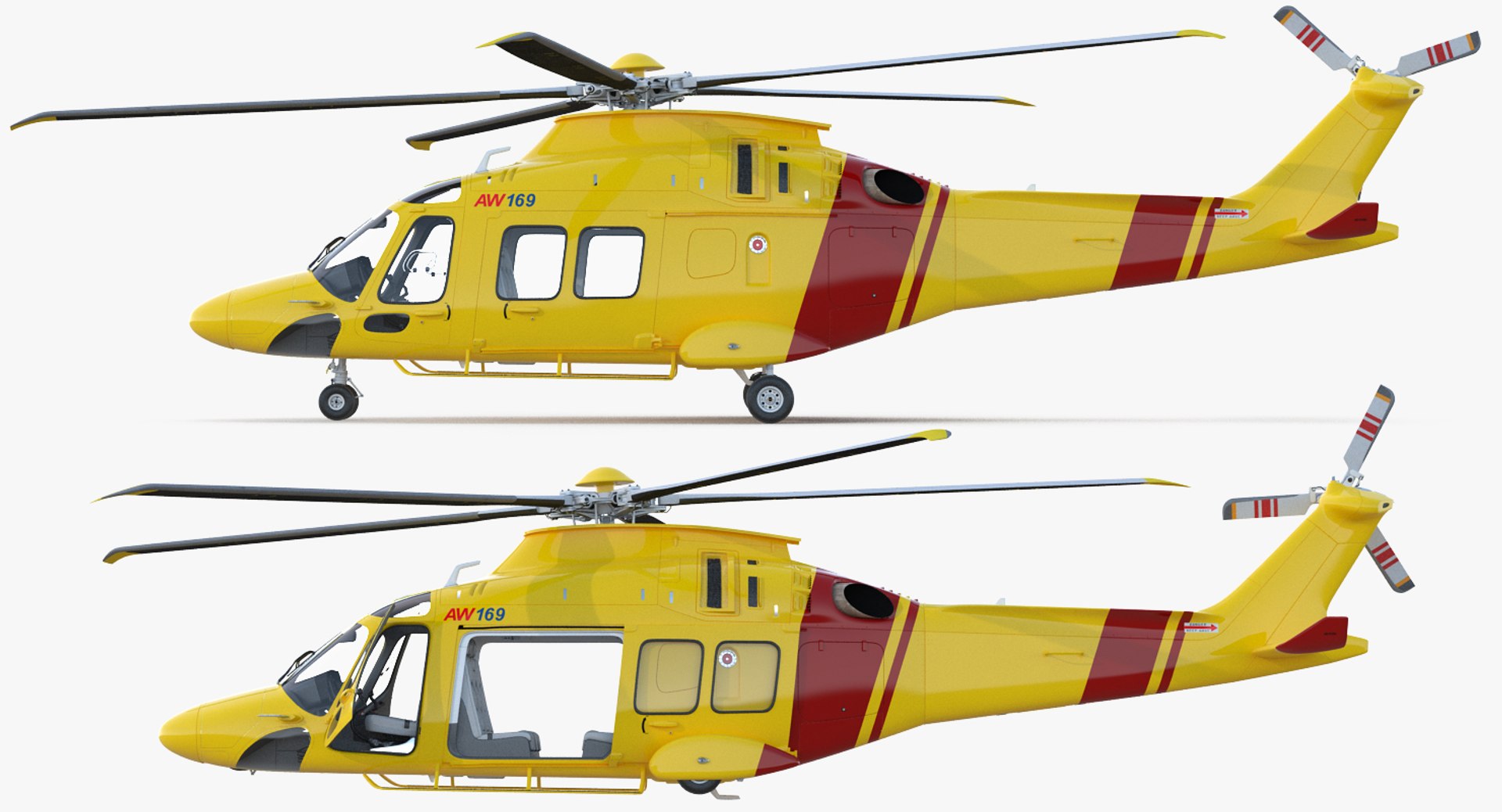 3D Helicopter Agustawestland Aw169 - TurboSquid 1211569