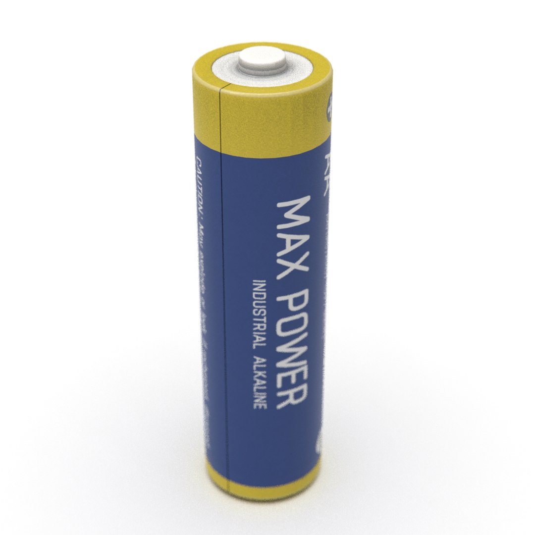 3D Model AA Alkaline Batteries - TurboSquid 2025177