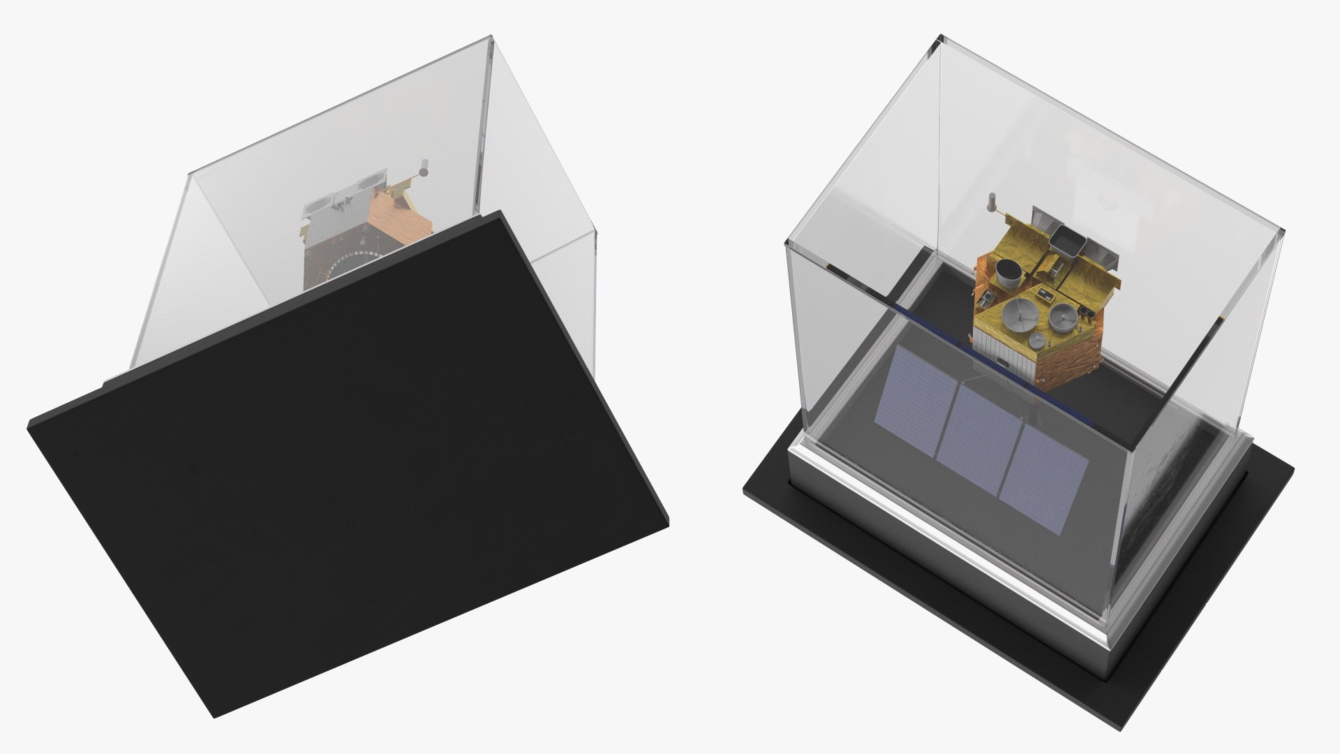 Satellite Spacecraft Display Case 3D Model - TurboSquid 2376318