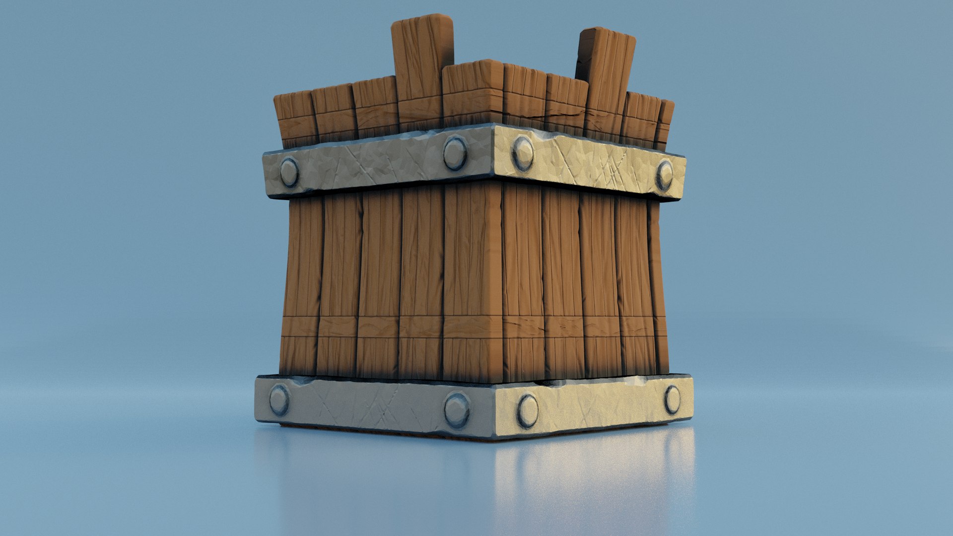 3D Stylized Bucket Model - TurboSquid 1432937