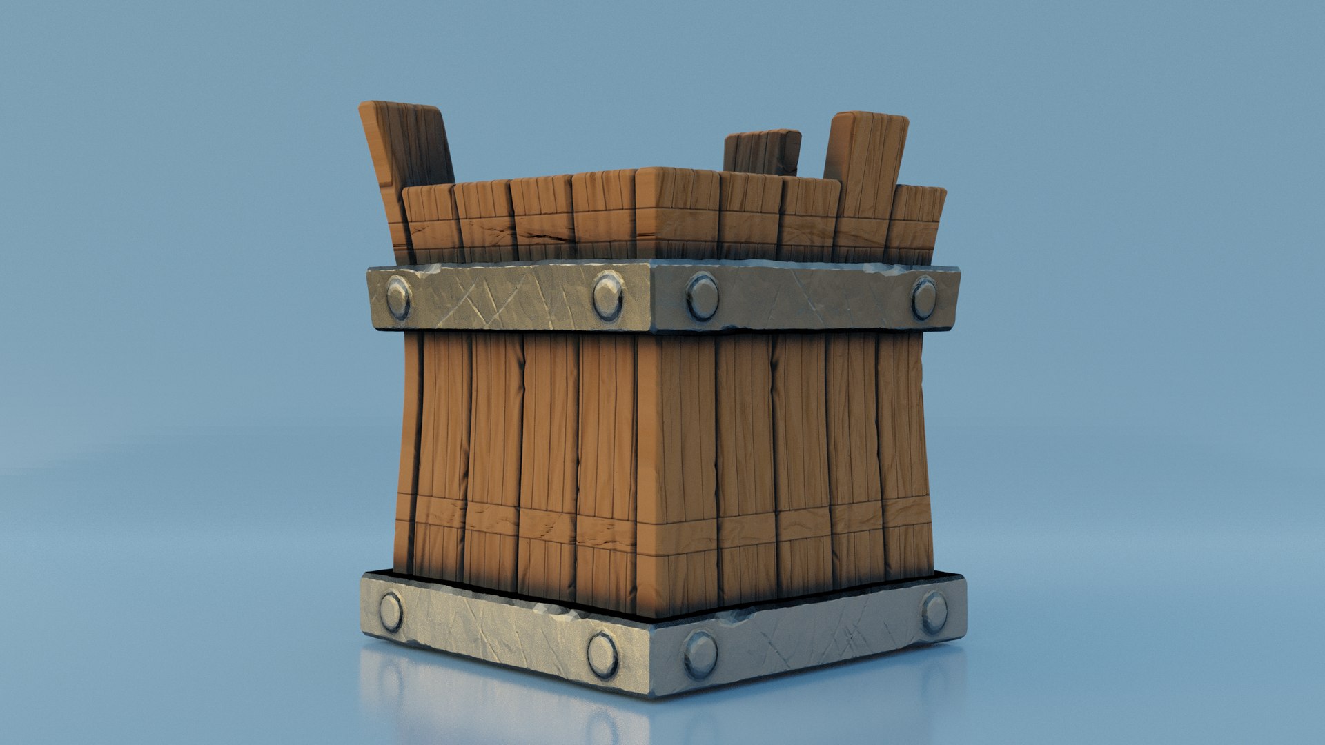 3D Stylized Bucket Model - TurboSquid 1432937