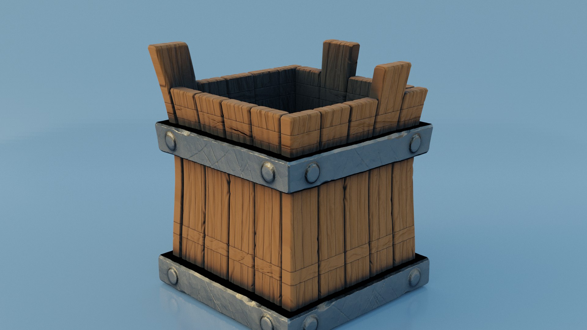 3D Stylized Bucket Model - TurboSquid 1432937