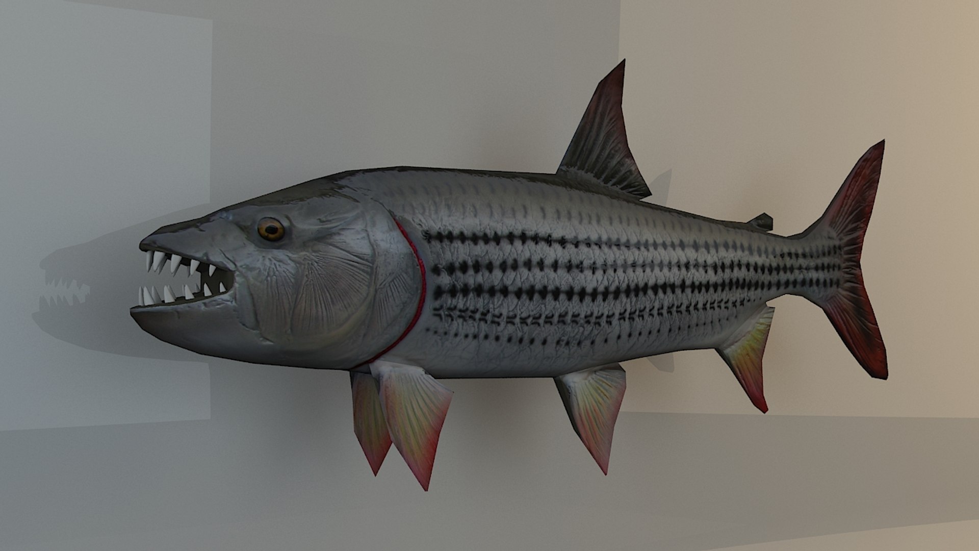 3D Tiger Fish - TurboSquid 1154460
