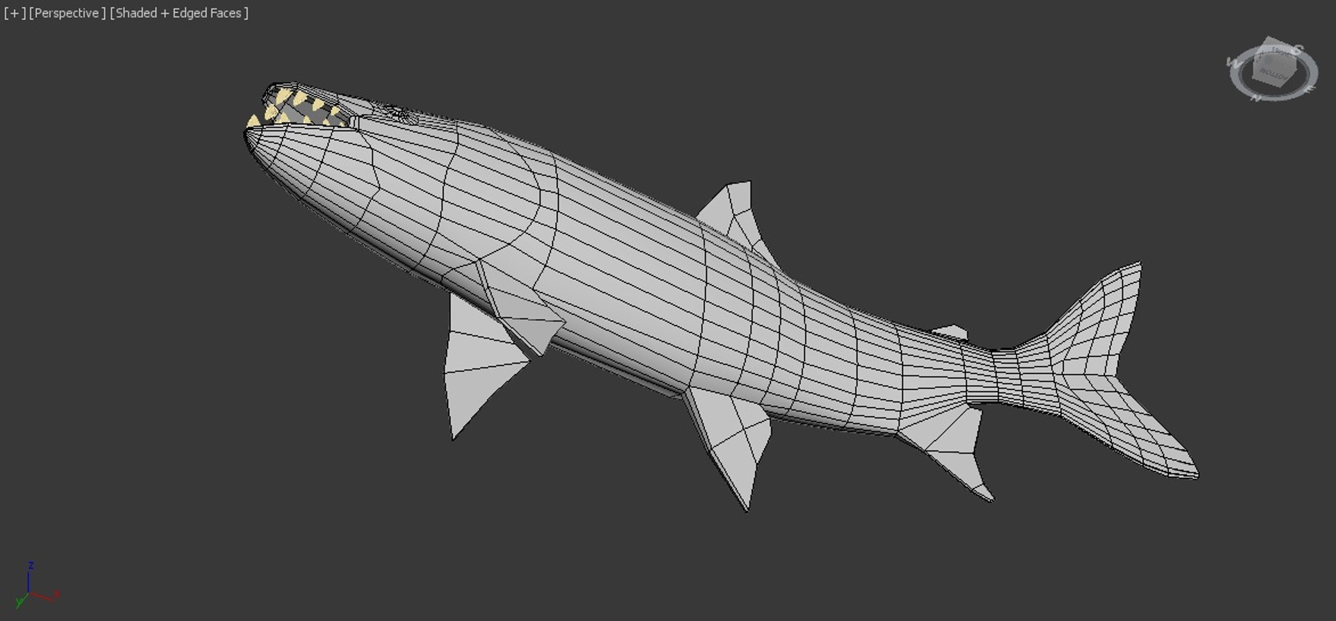 3D Tiger Fish - TurboSquid 1154460
