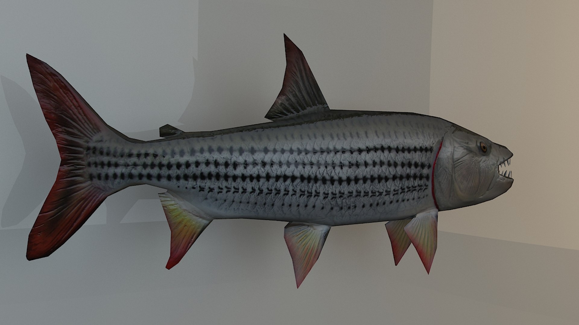 3D Tiger Fish - TurboSquid 1154460