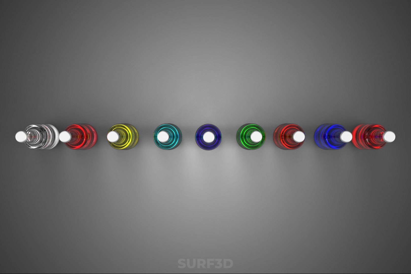 3D COLORFUL SODA POP CARBONATED GLASS BOTTLE SOFT DRINK FIZZY SWEET ...