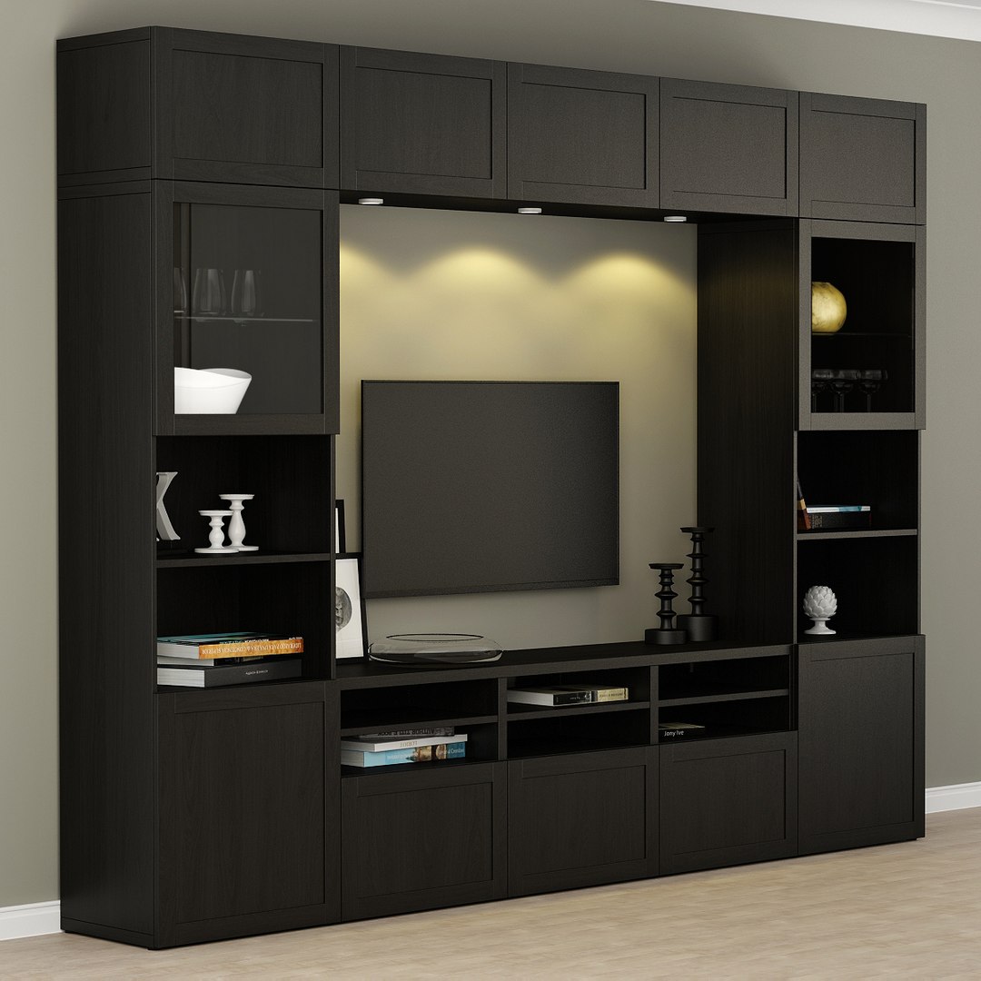 3d Model Besta Ikea 290 880