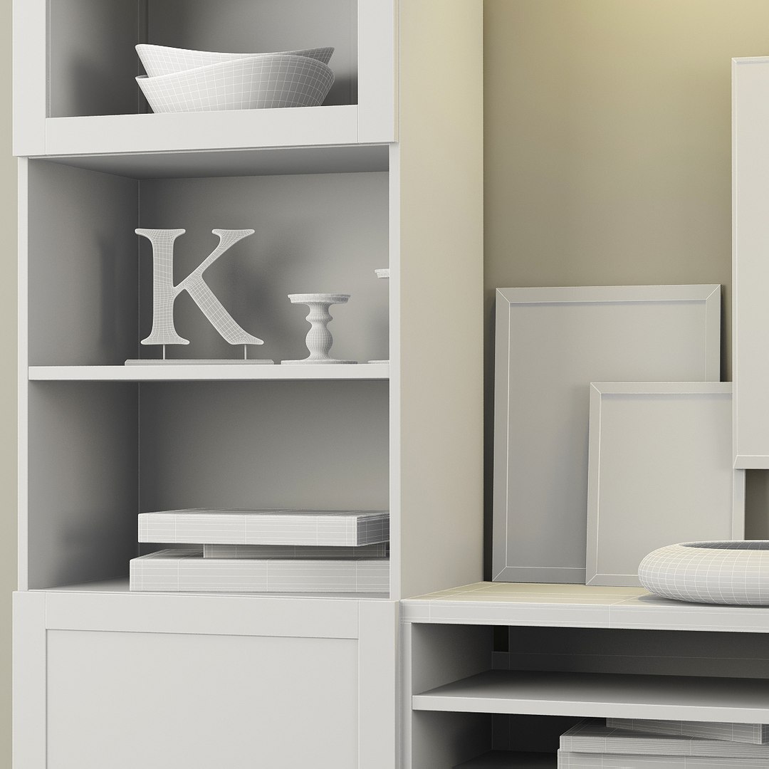 3d Model Besta Ikea 290 880