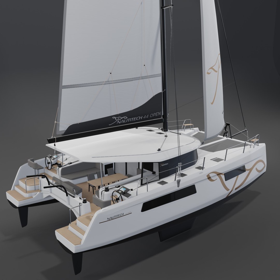 Nautitech 44 Open BAVARIA 3D Catamaran PBR 3D Model - TurboSquid 2202367