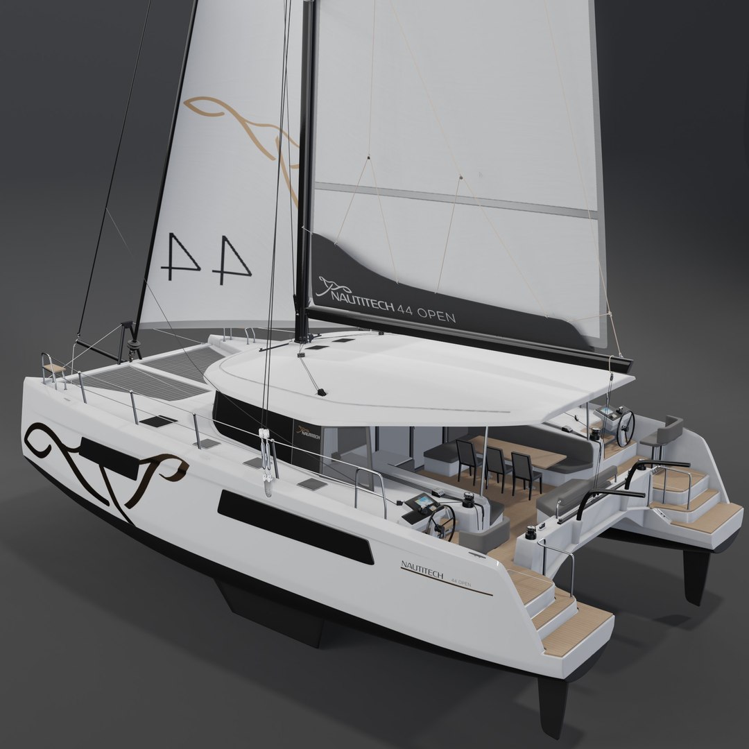 Nautitech 44 Open BAVARIA 3D Catamaran PBR 3D Model - TurboSquid 2202367
