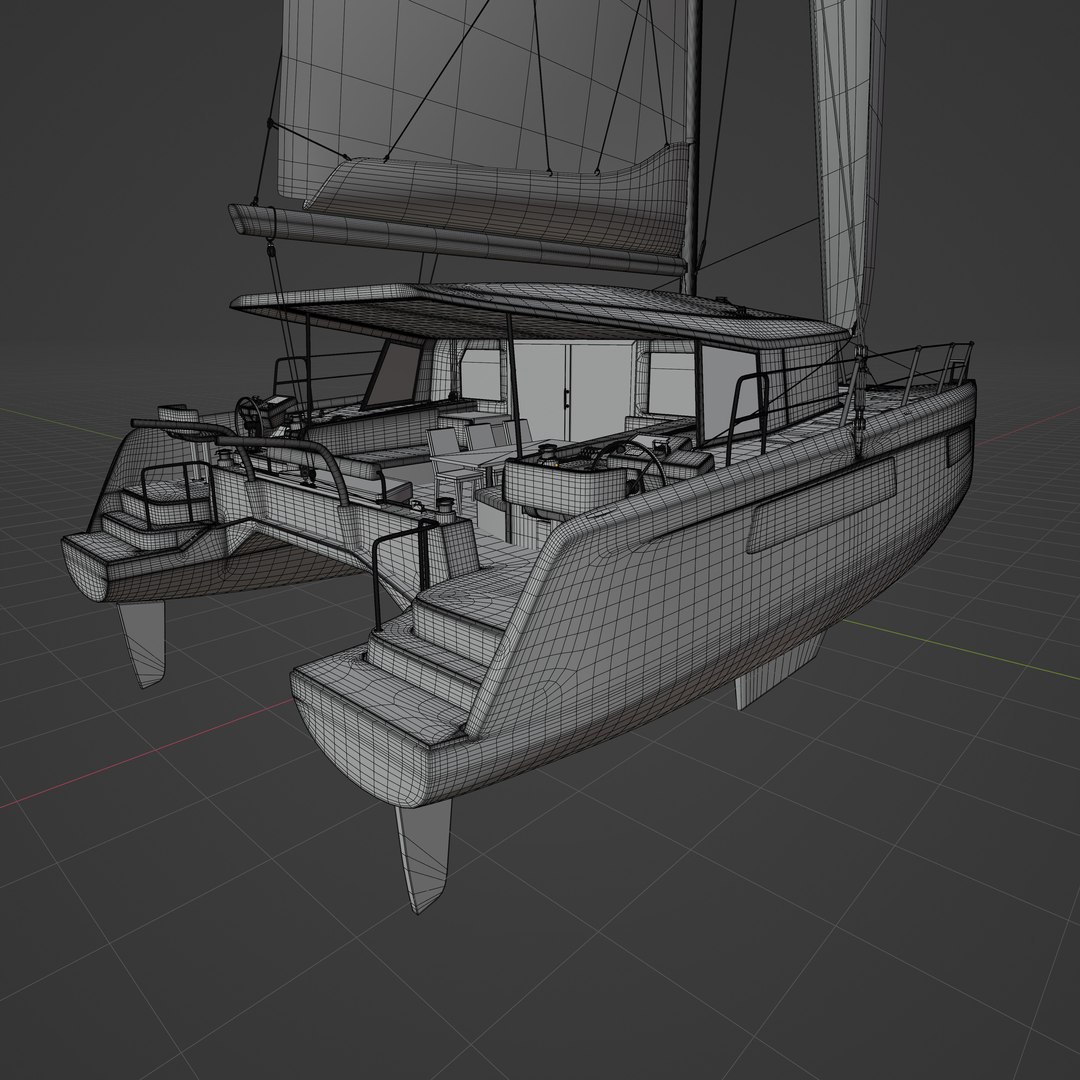 Nautitech 44 Open BAVARIA 3D Catamaran PBR 3D Model - TurboSquid 2202367