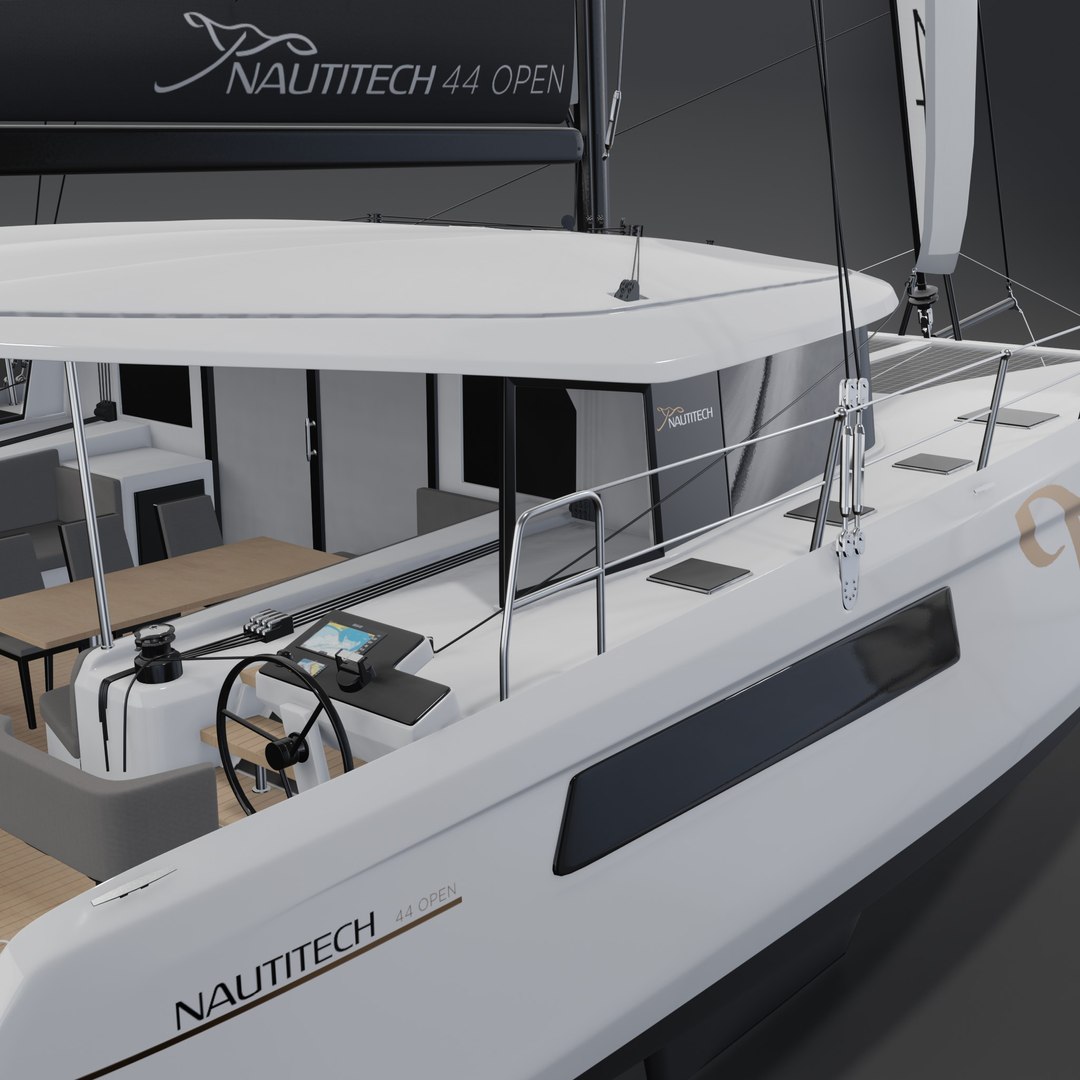 Nautitech 44 Open BAVARIA 3D Catamaran PBR 3D Model - TurboSquid 2202367