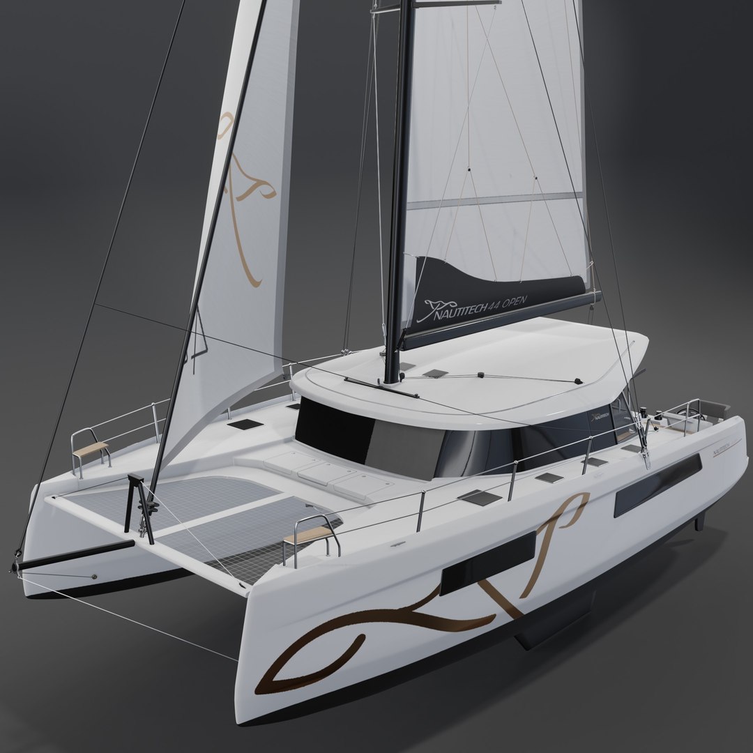 Nautitech 44 Open BAVARIA 3D Catamaran PBR 3D Model - TurboSquid 2202367