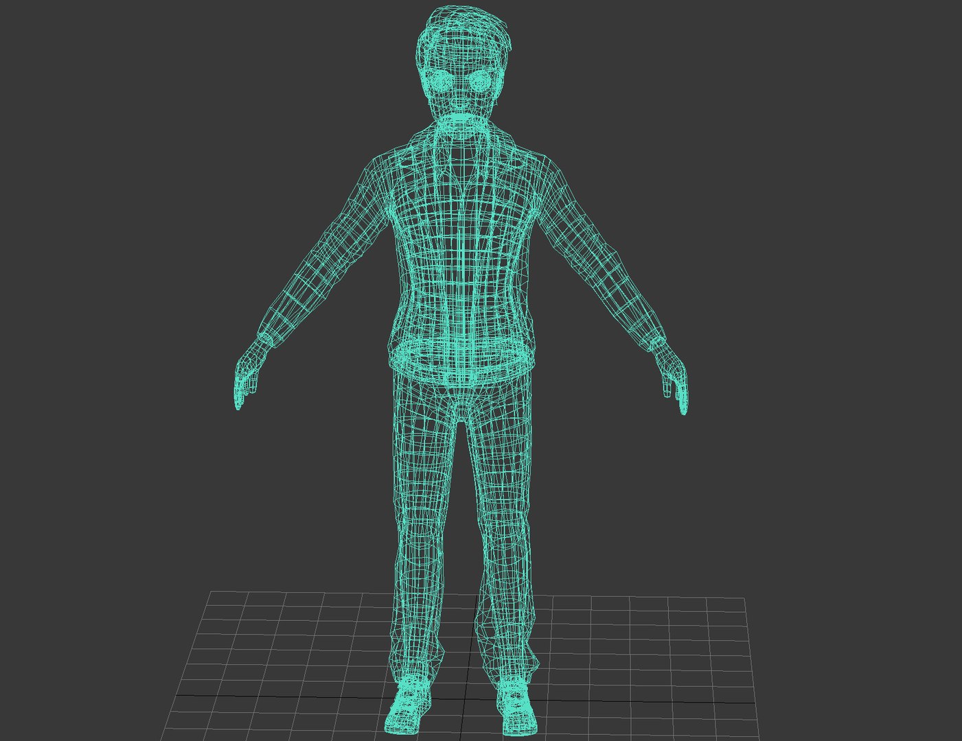 3d male boy model