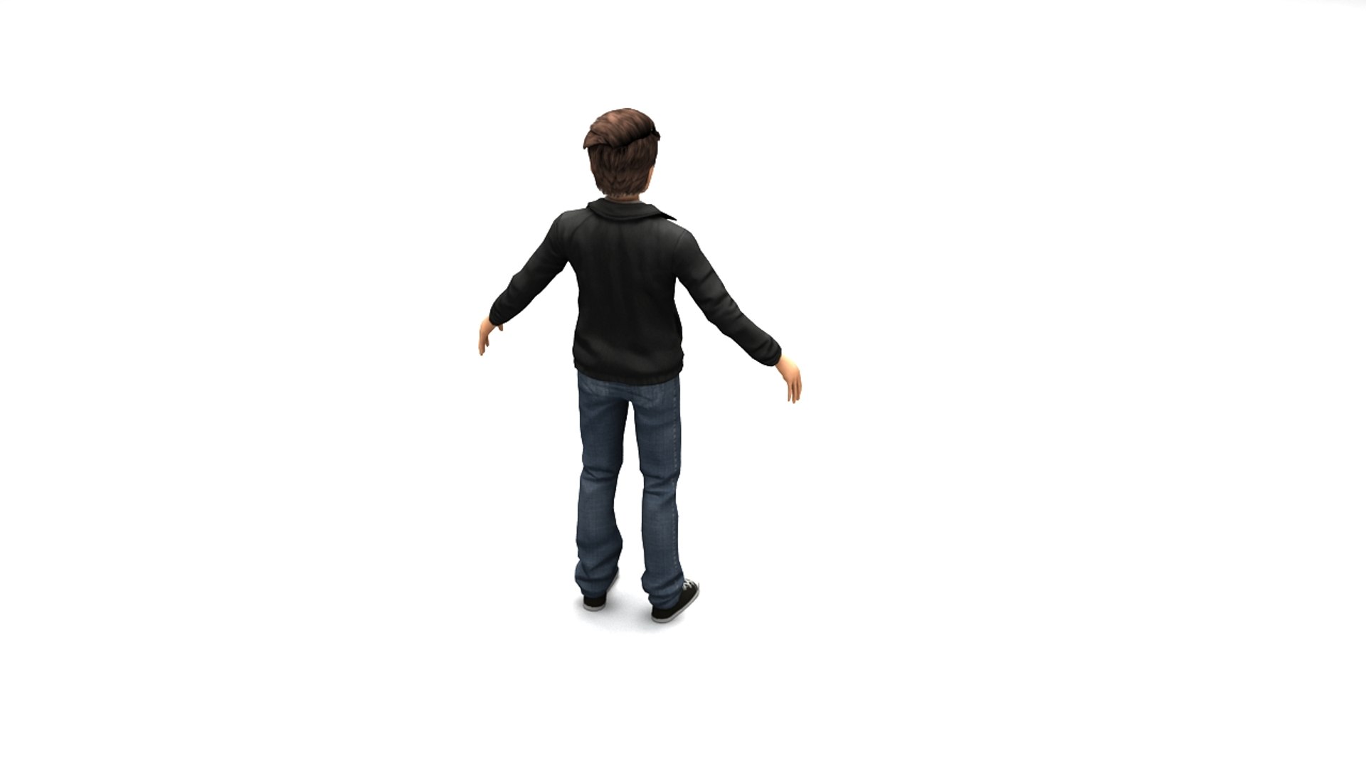 3d male boy model