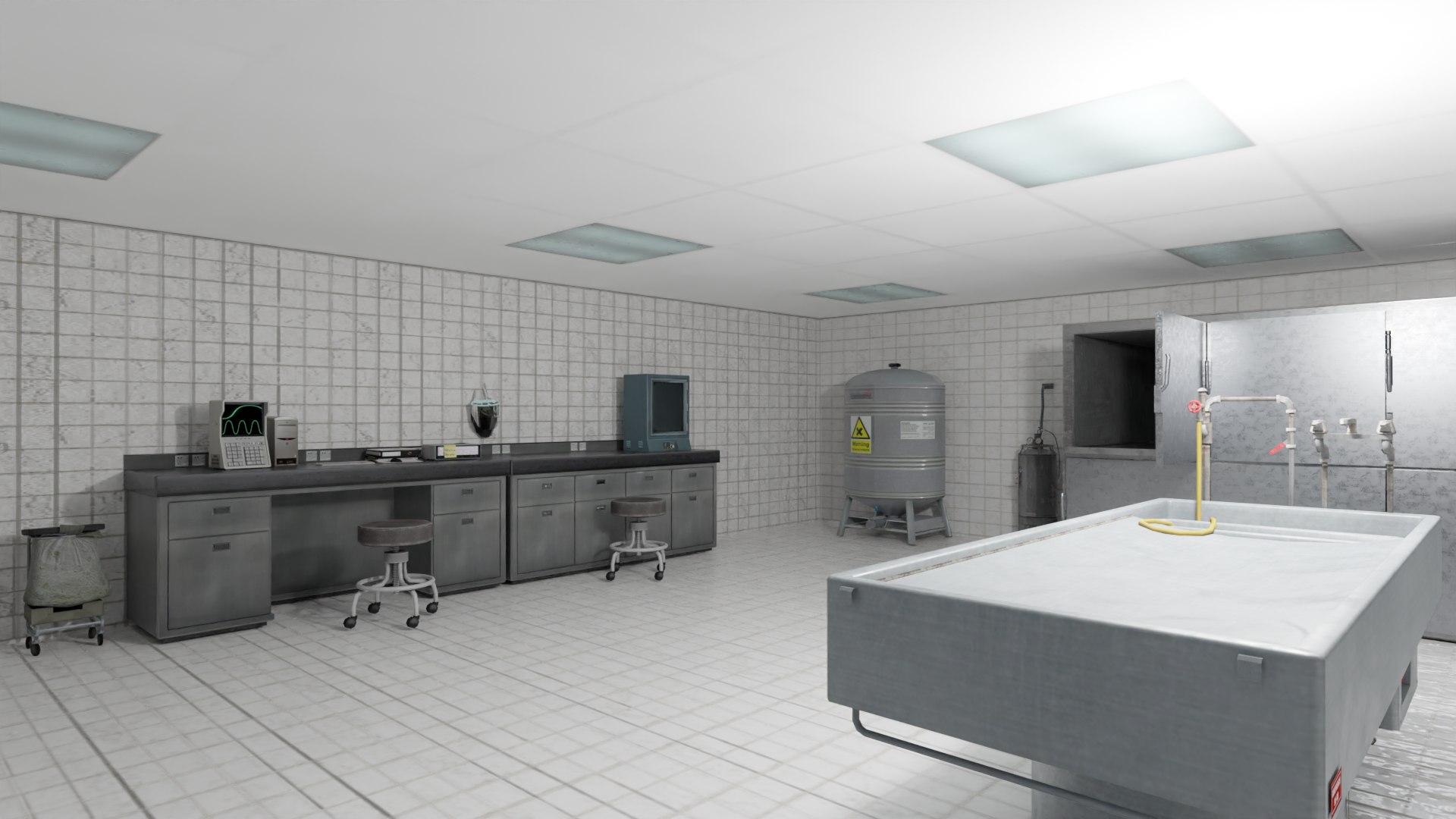 3D Modular Morgue With PBR Materials Low-poly Model - TurboSquid 1956497
