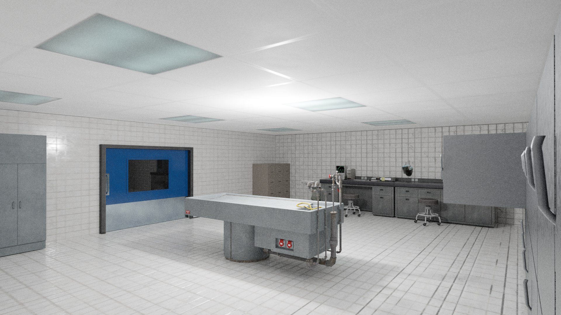 3D Modular Morgue With PBR Materials Low-poly Model - TurboSquid 1956497