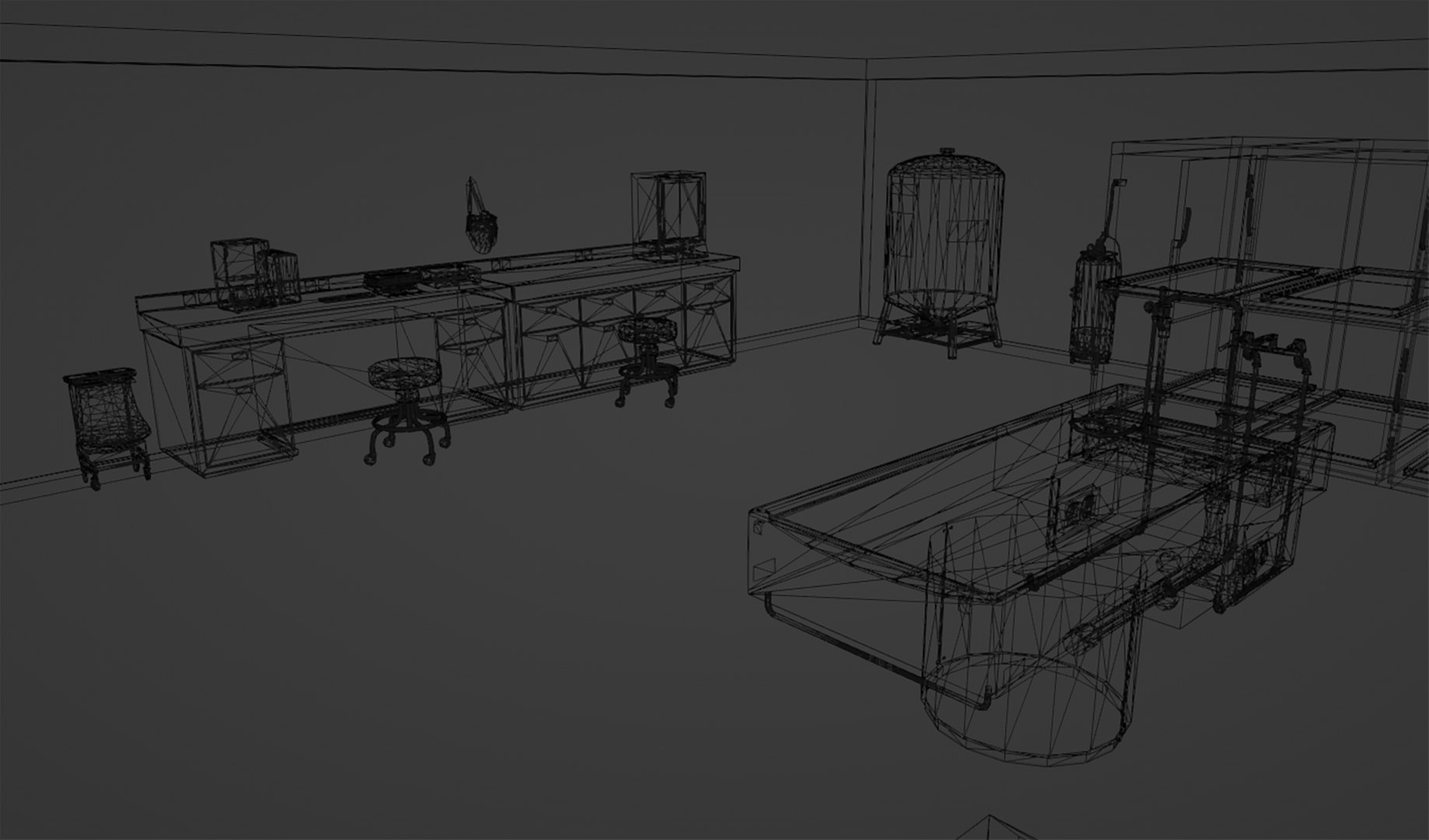 3D Modular Morgue With PBR Materials Low-poly Model - TurboSquid 1956497
