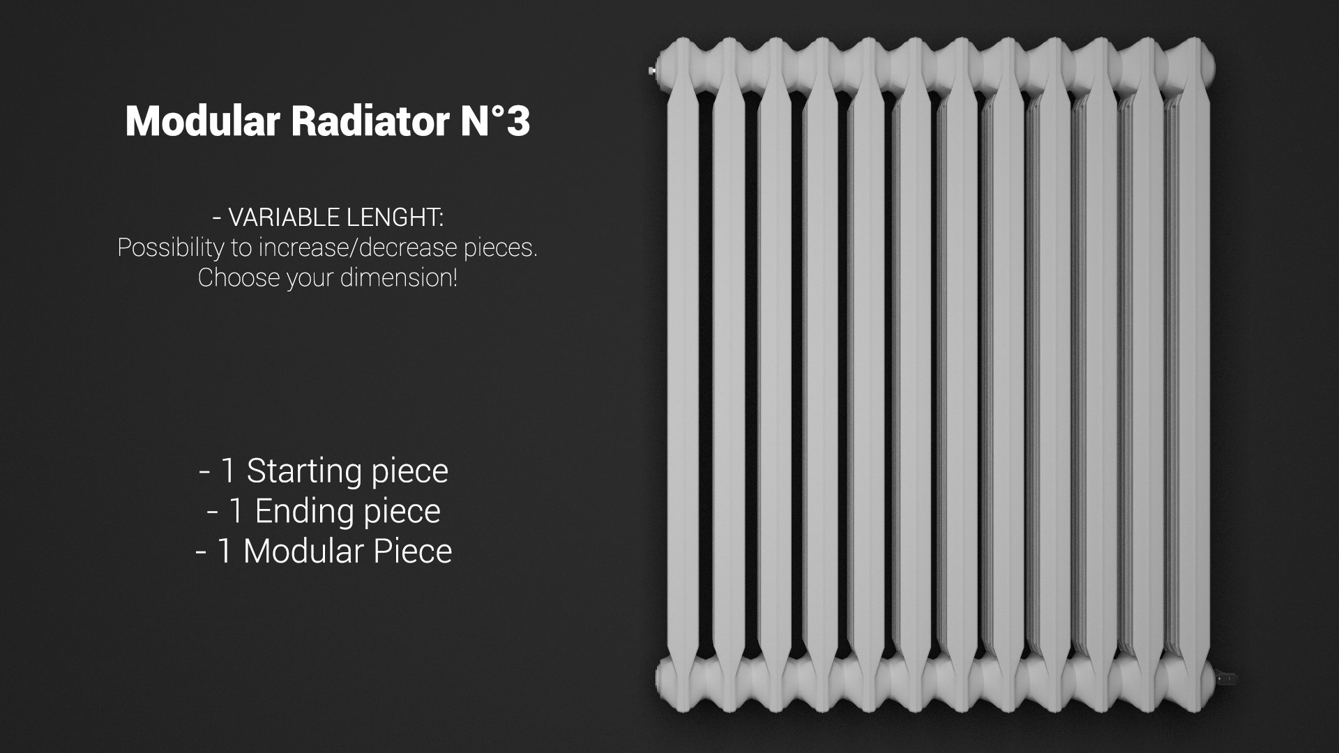 Modular Radiator N3 3D Model - TurboSquid 1386863