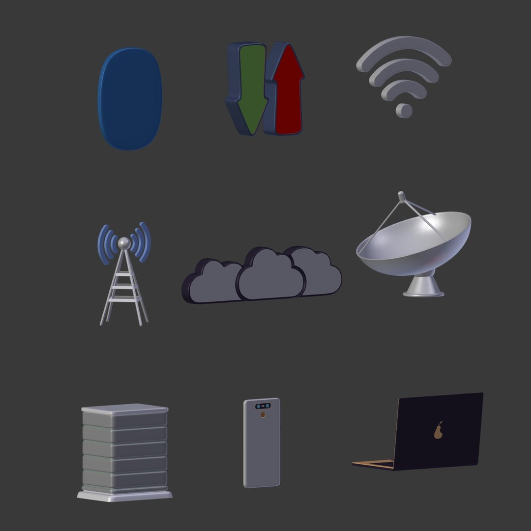 3D Cartoon Signs Icons Pack Model - TurboSquid 1804715