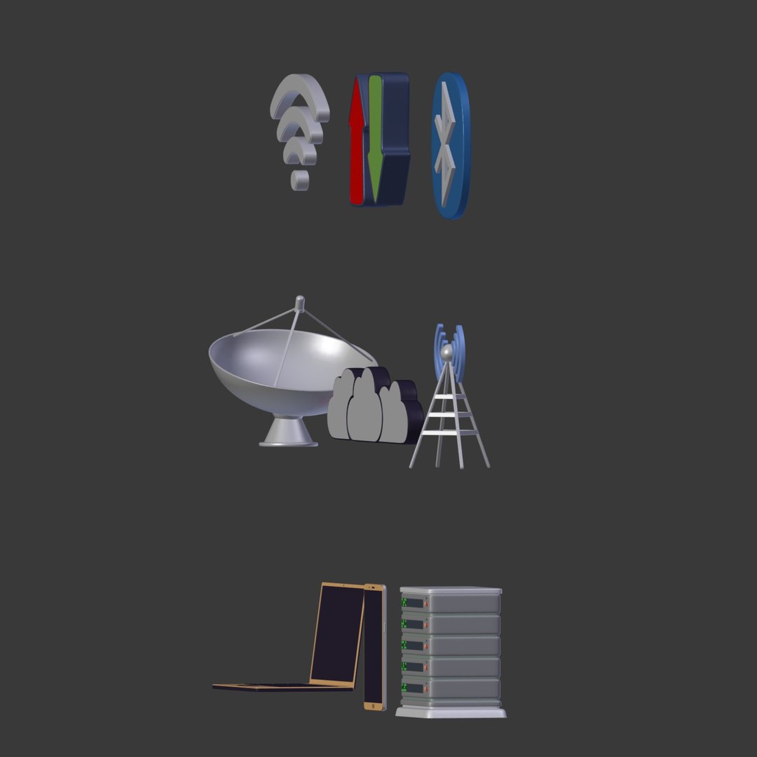 3D Cartoon Signs Icons Pack Model - TurboSquid 1804715