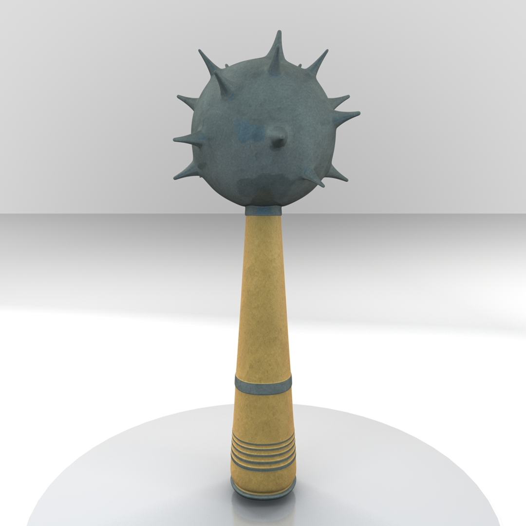 3d model mace weapon