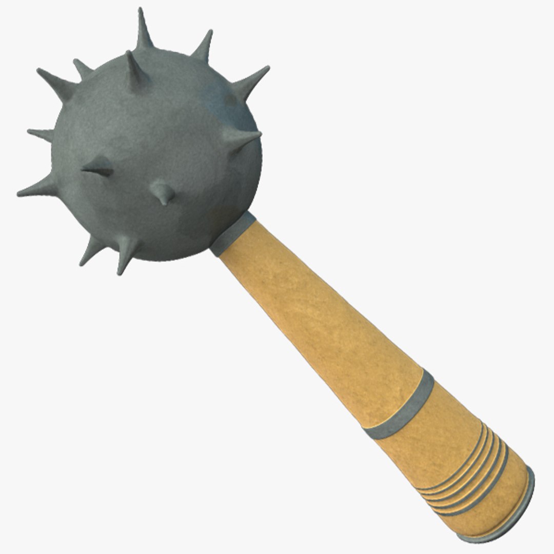 3d model mace weapon