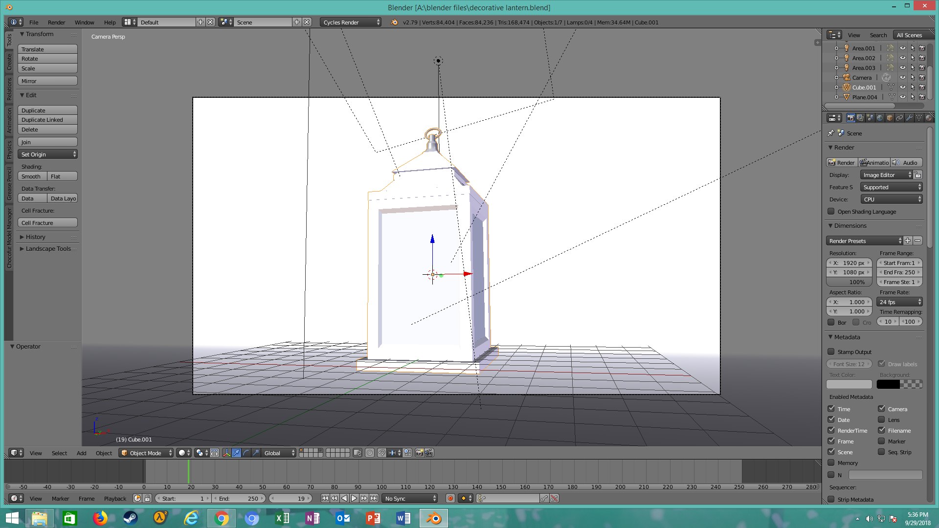 3D Decorative Lantern - TurboSquid 1332082