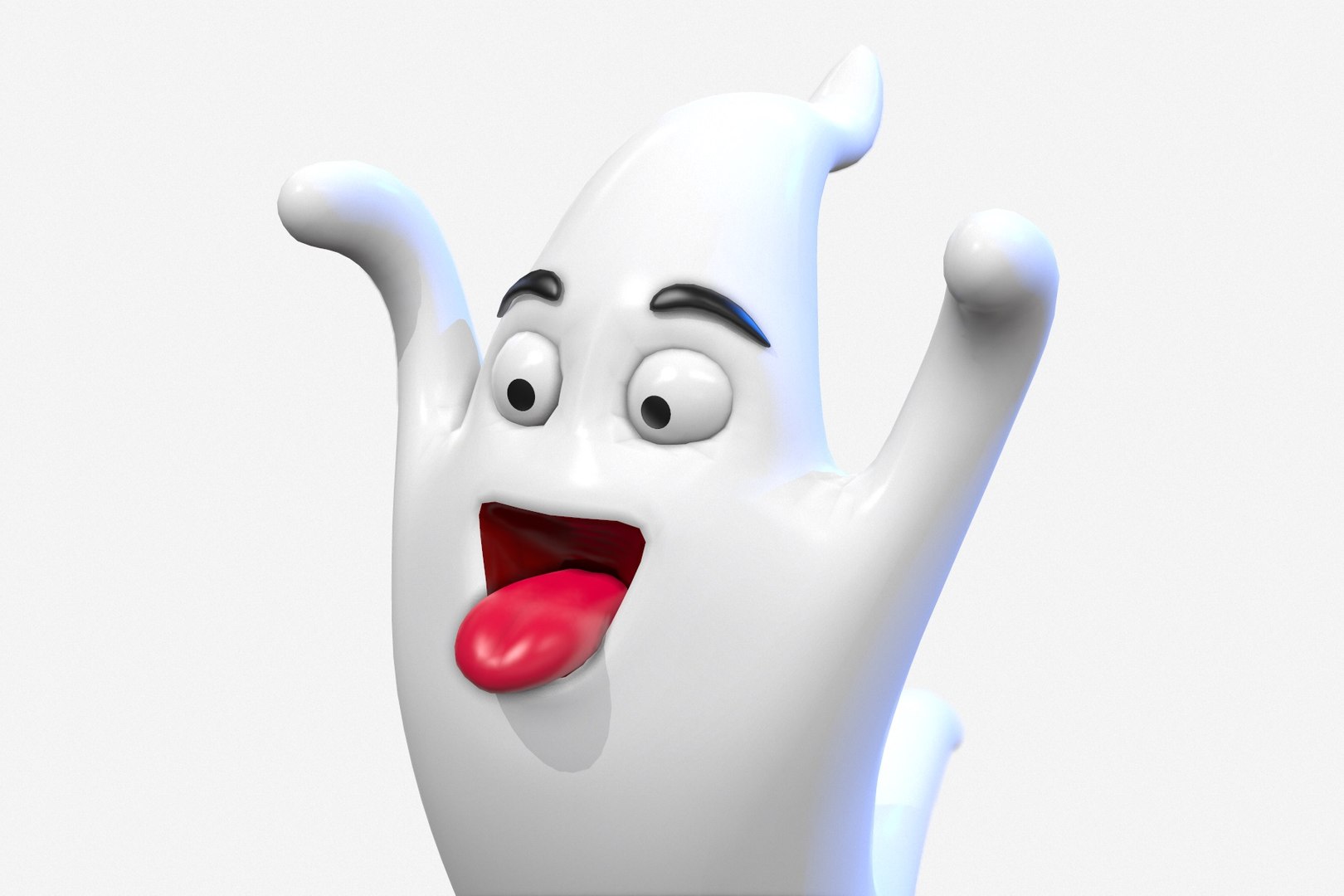 Cartoon Character Ghost 3D Model - TurboSquid 1330746