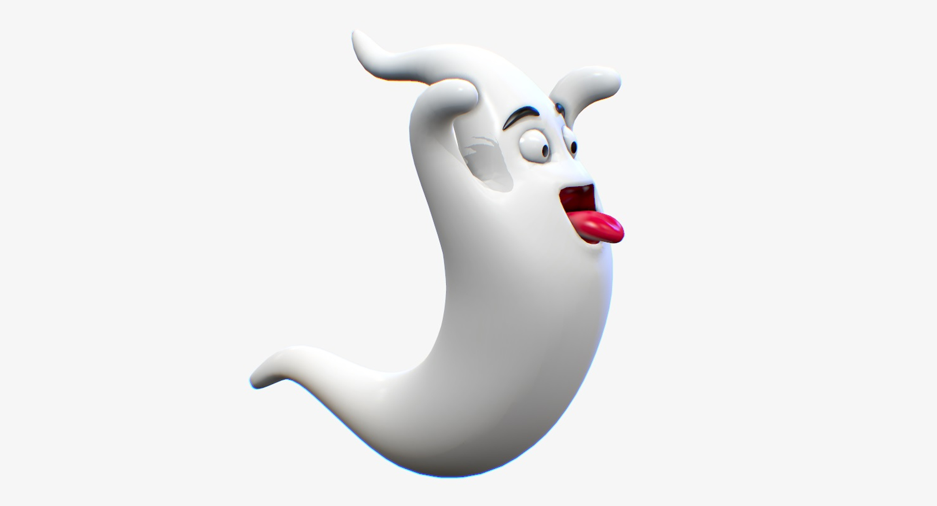 Cartoon Character Ghost 3D Model - TurboSquid 1330746