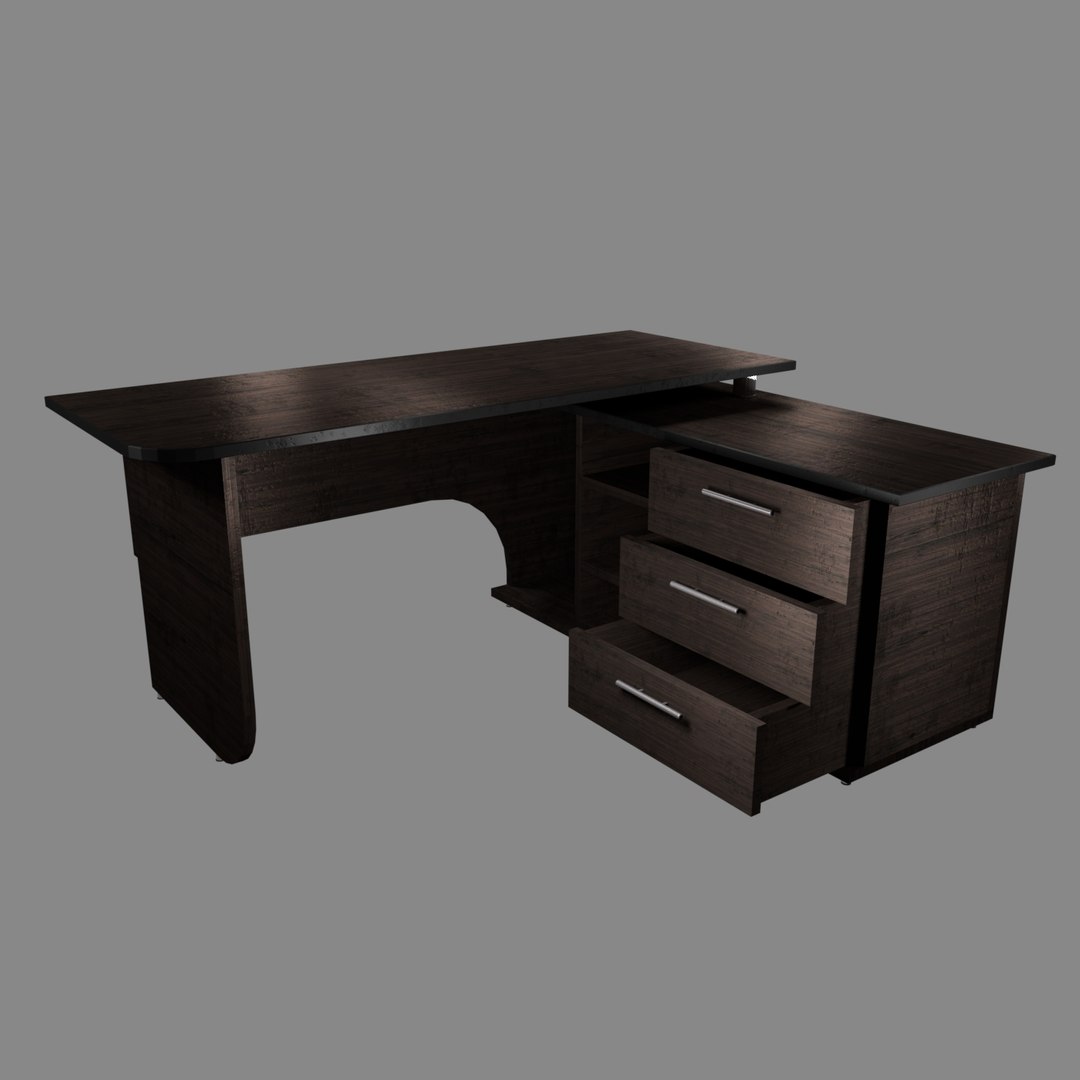 Computer Table 3D - TurboSquid 1394756