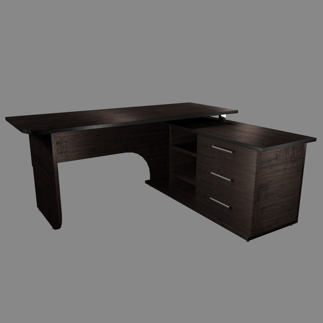 Computer Table 3D - TurboSquid 1394756