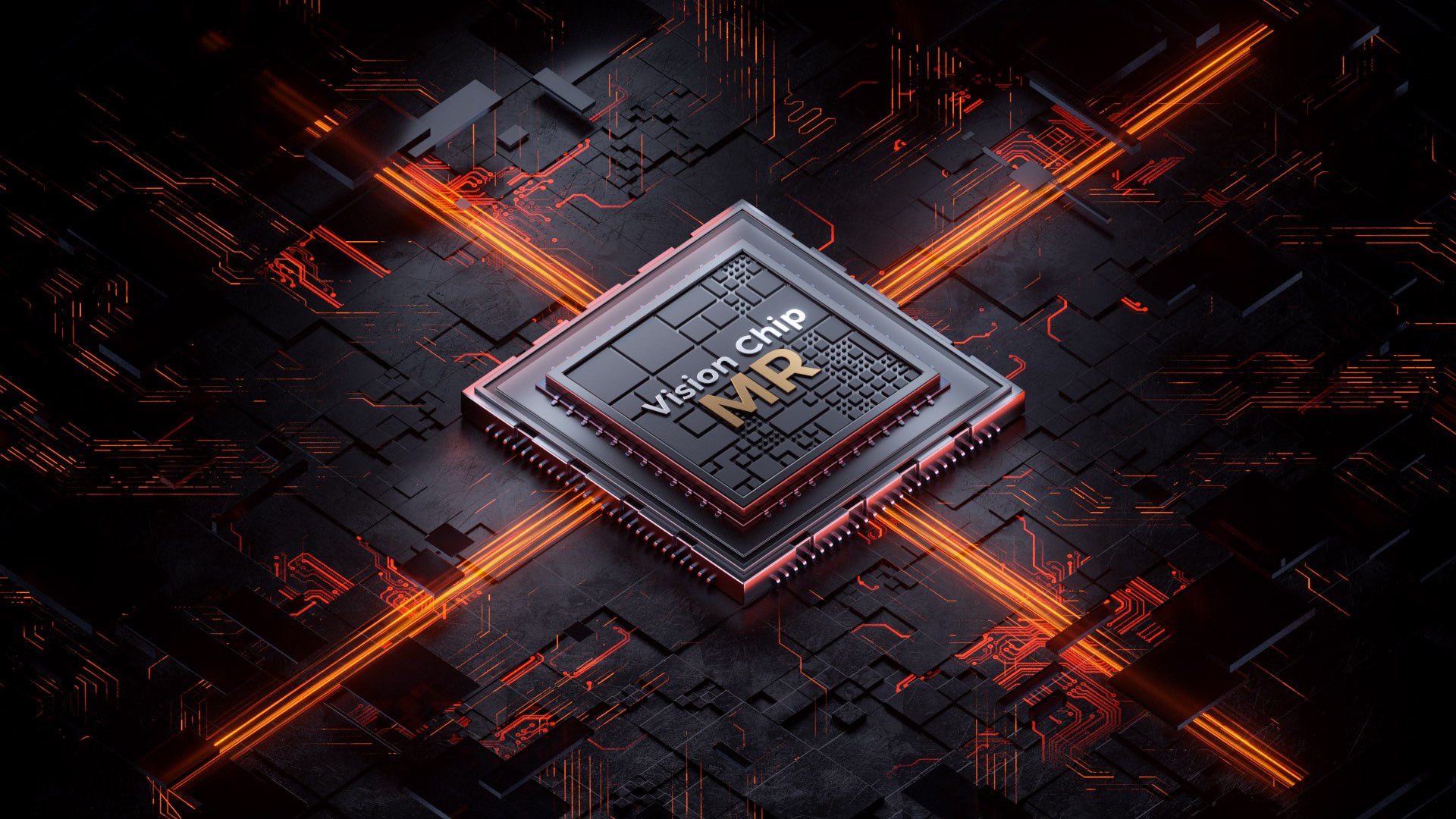 3D 3D C4D Octane Chip Vision Pro Scene GPU Chip Structure Transmit IOS ...