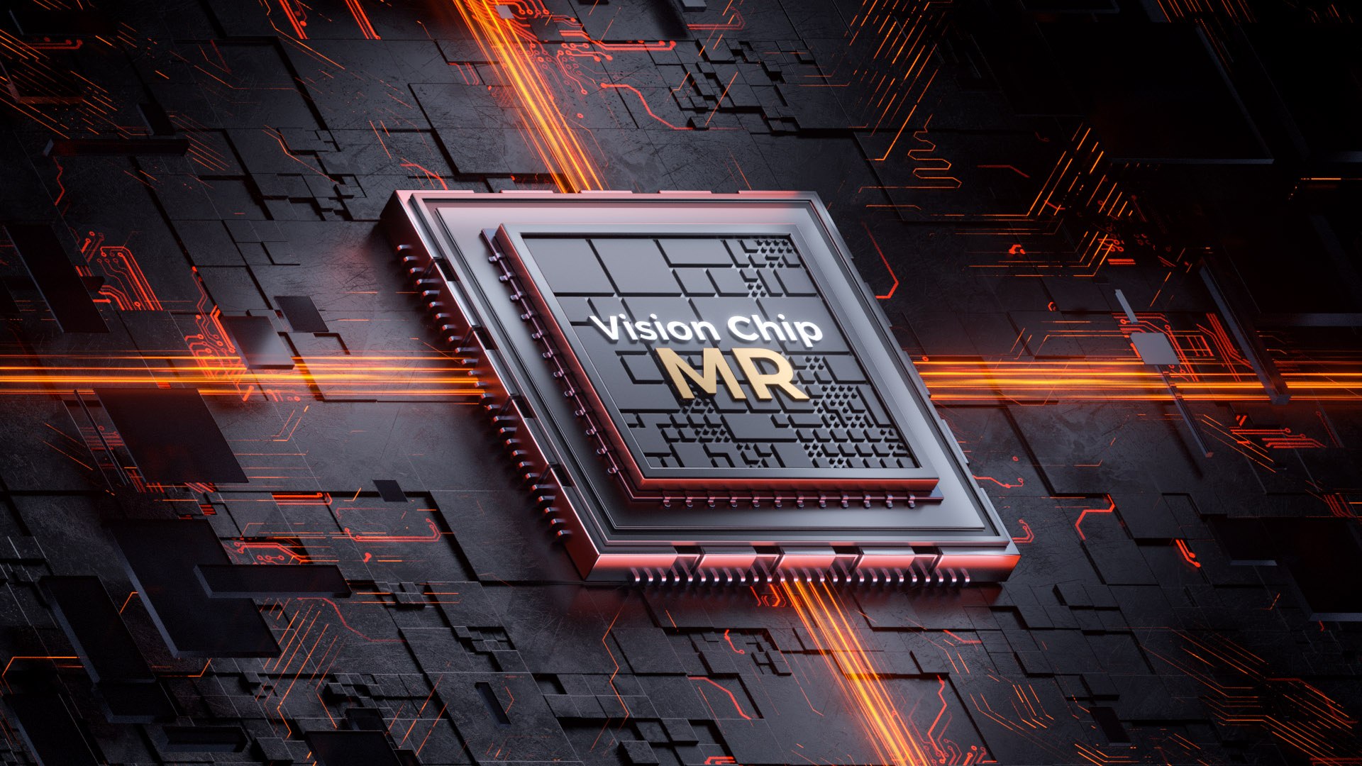 3D 3D C4D Octane Chip Vision Pro Scene GPU Chip Structure Transmit IOS ...