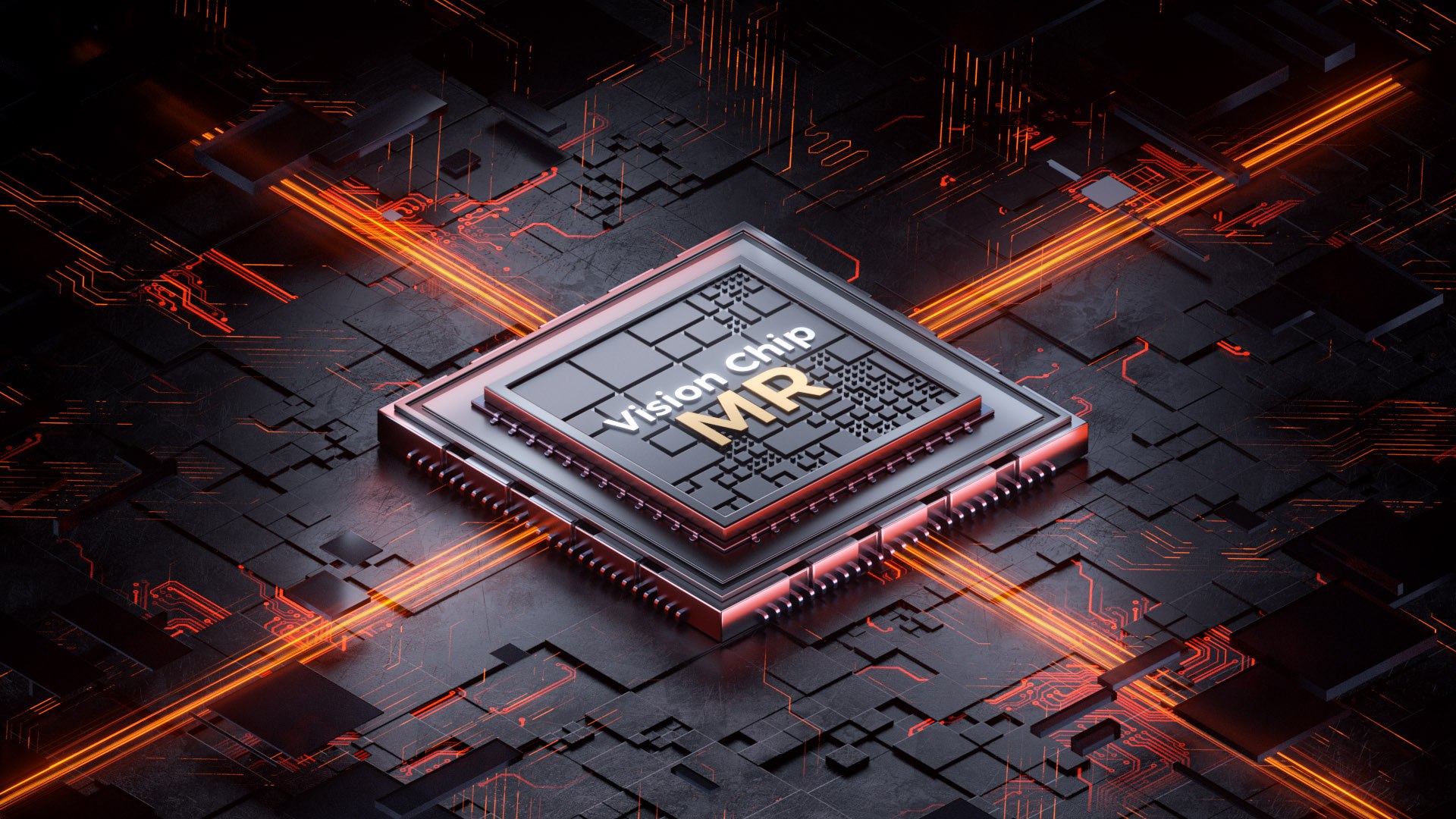 3D 3D C4D Octane Chip Vision Pro Scene GPU Chip Structure Transmit IOS ...