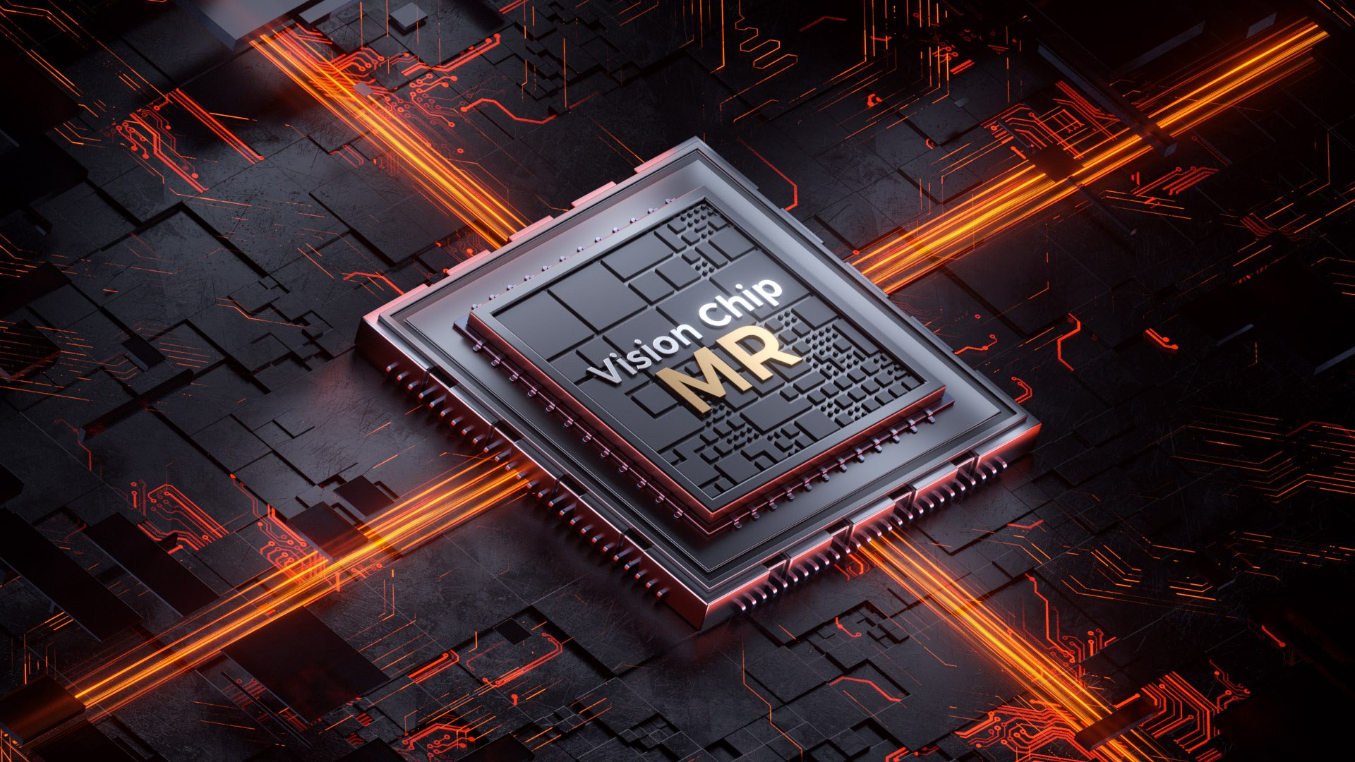 3D 3D C4D Octane Chip Vision Pro Scene GPU Chip Structure Transmit IOS ...