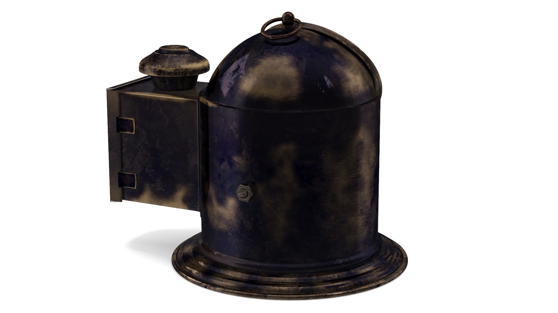 3D Vintage Nautical Ship Gimbal Compass Black Model - TurboSquid 2215110