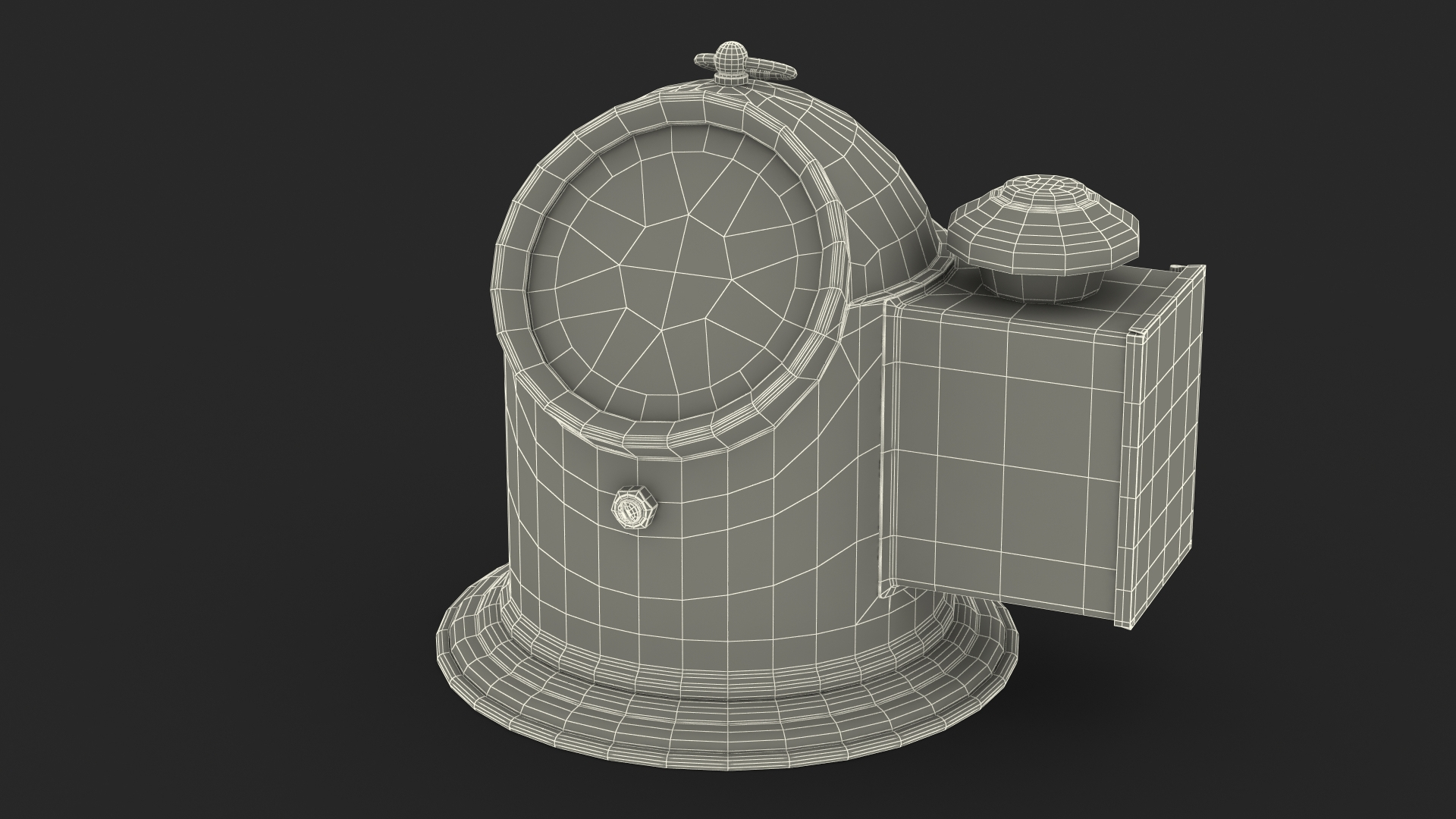 3D Vintage Nautical Ship Gimbal Compass Black Model - TurboSquid 2215110