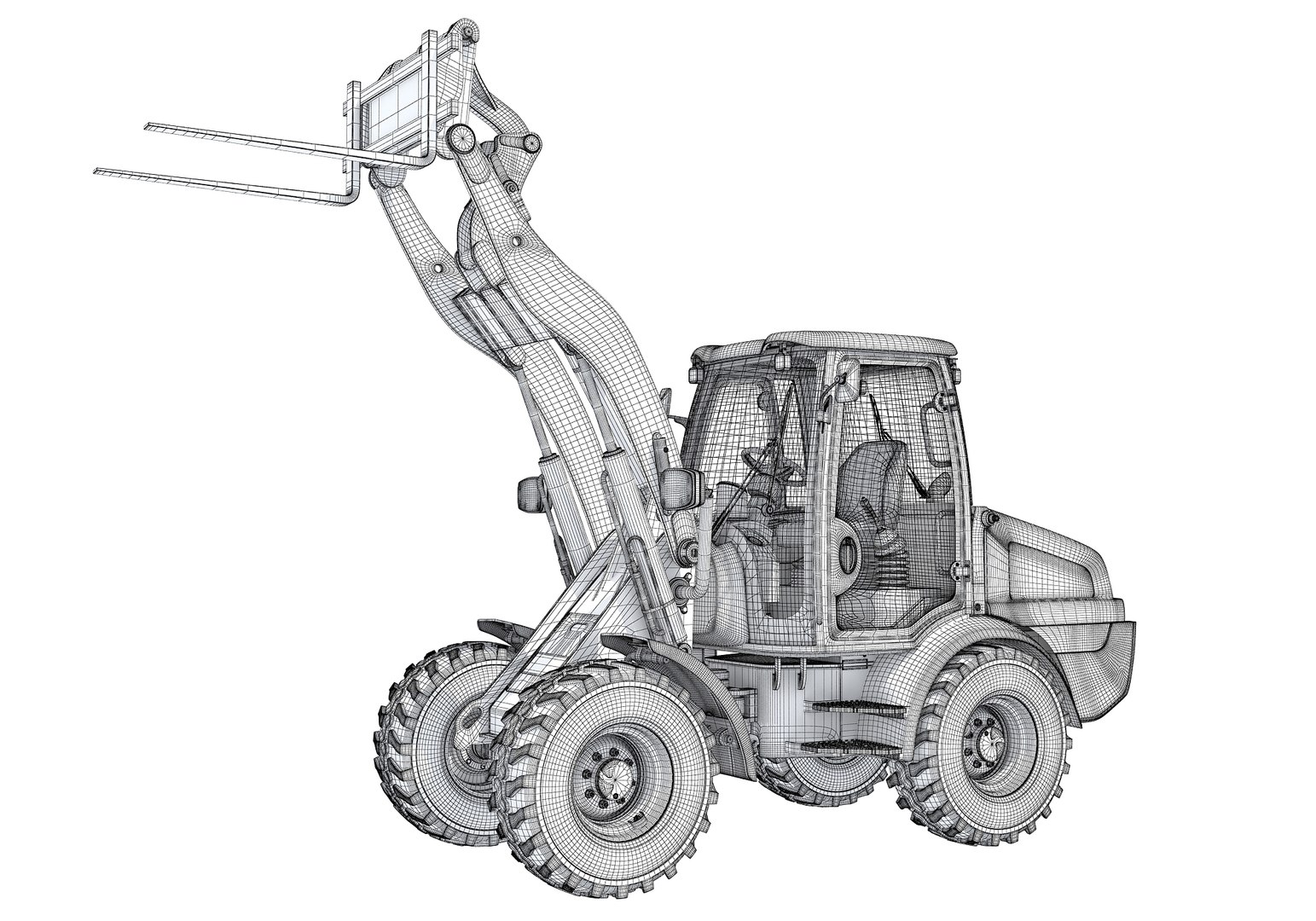 3D Wheel Loader - TurboSquid 2282921