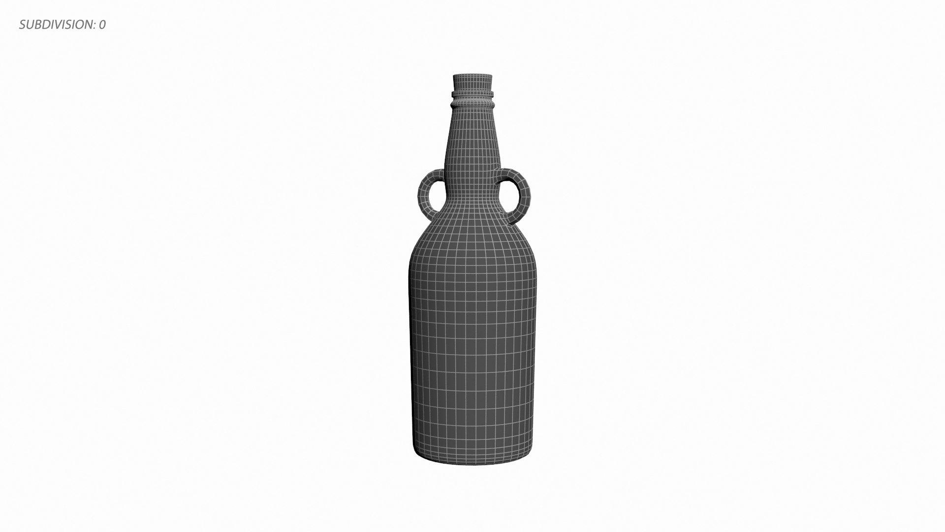 Vintage Gallon Glass Water Bottle 3D model - TurboSquid 1964310