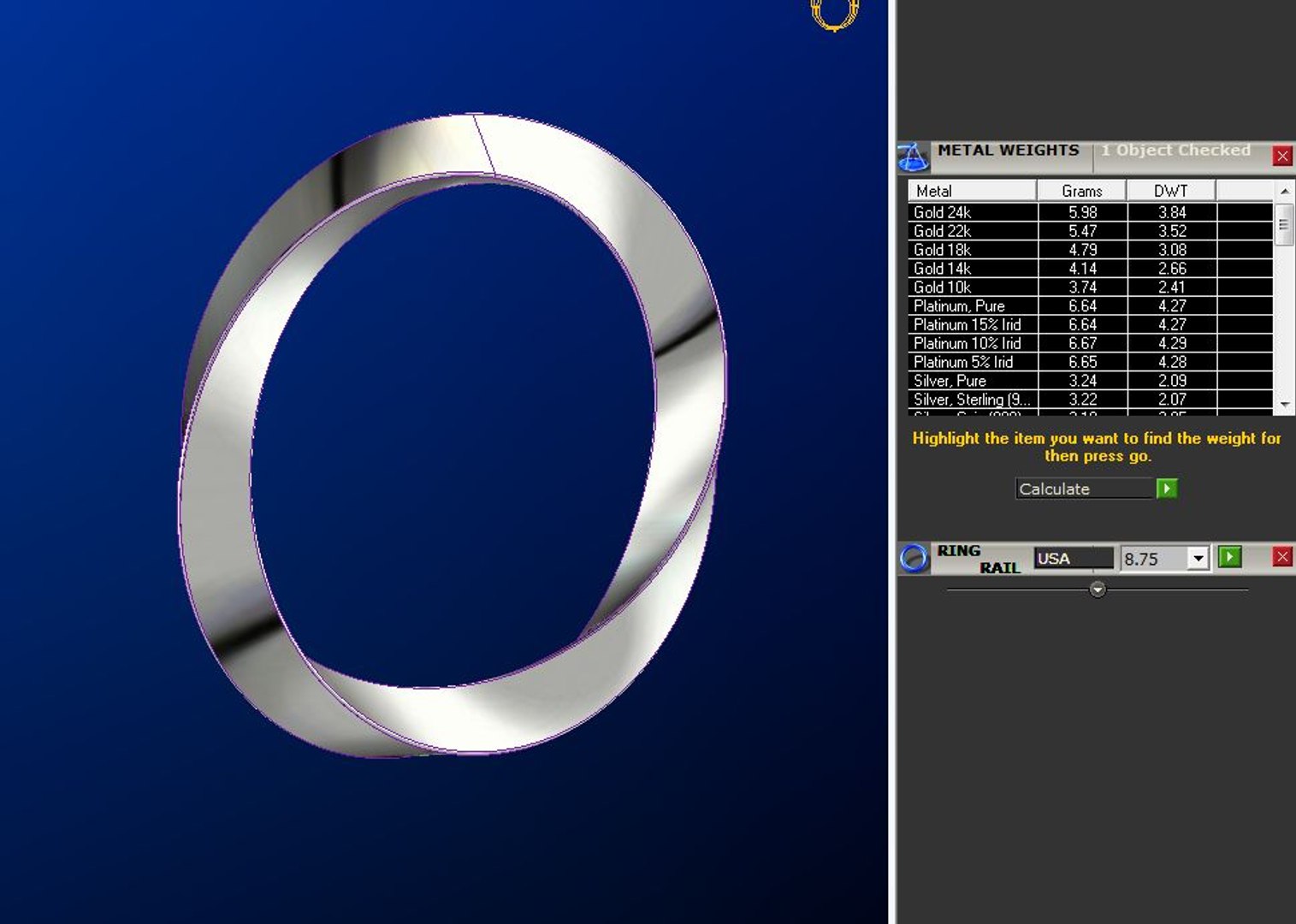 Free Obj Mode Print Ring