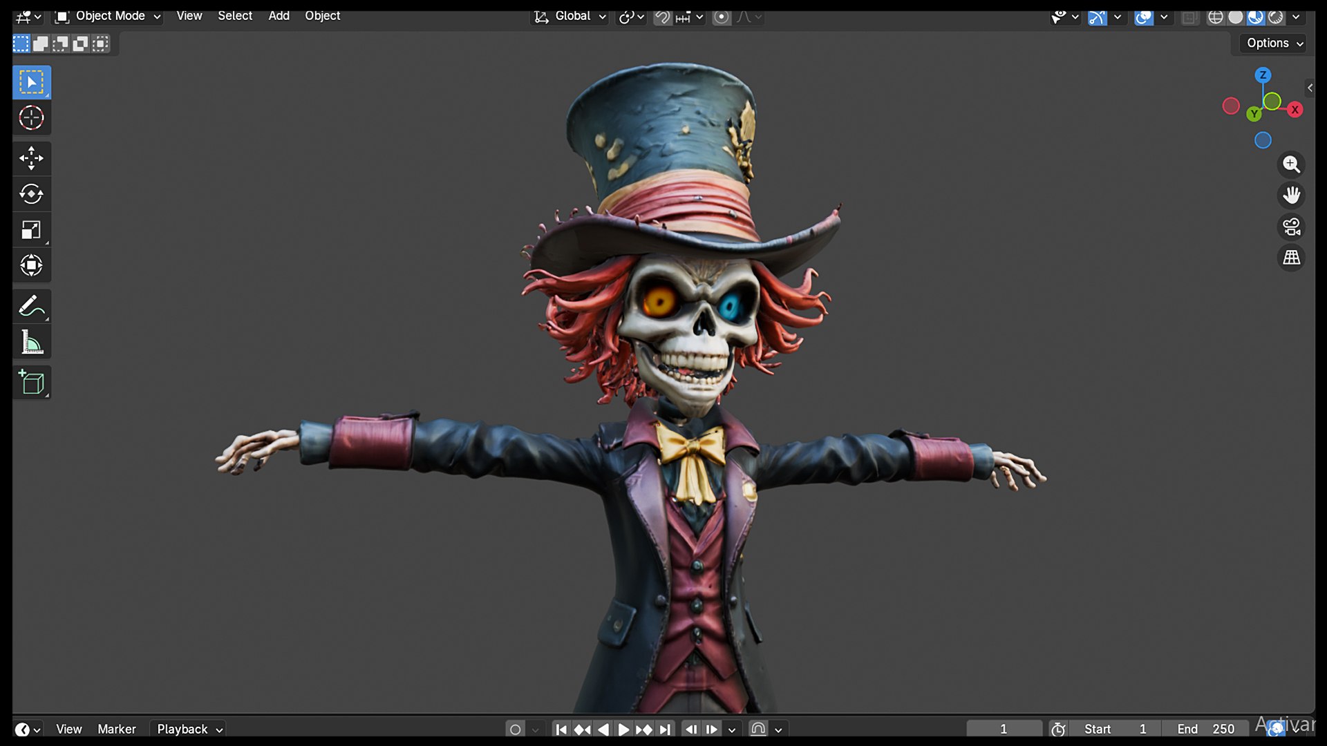 modelo 3d Personaje modelo del juego Skull Animator - TurboSquid 2513079