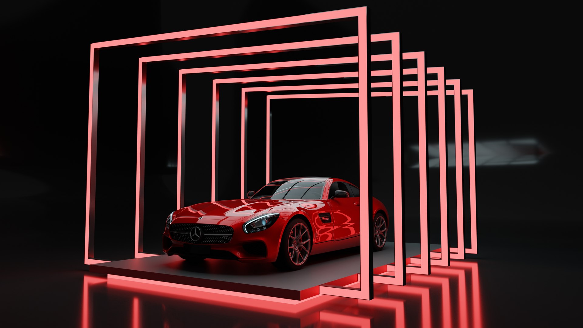 Car Exposition - Showroom Render Scene 3D Model 3D Model - TurboSquid ...