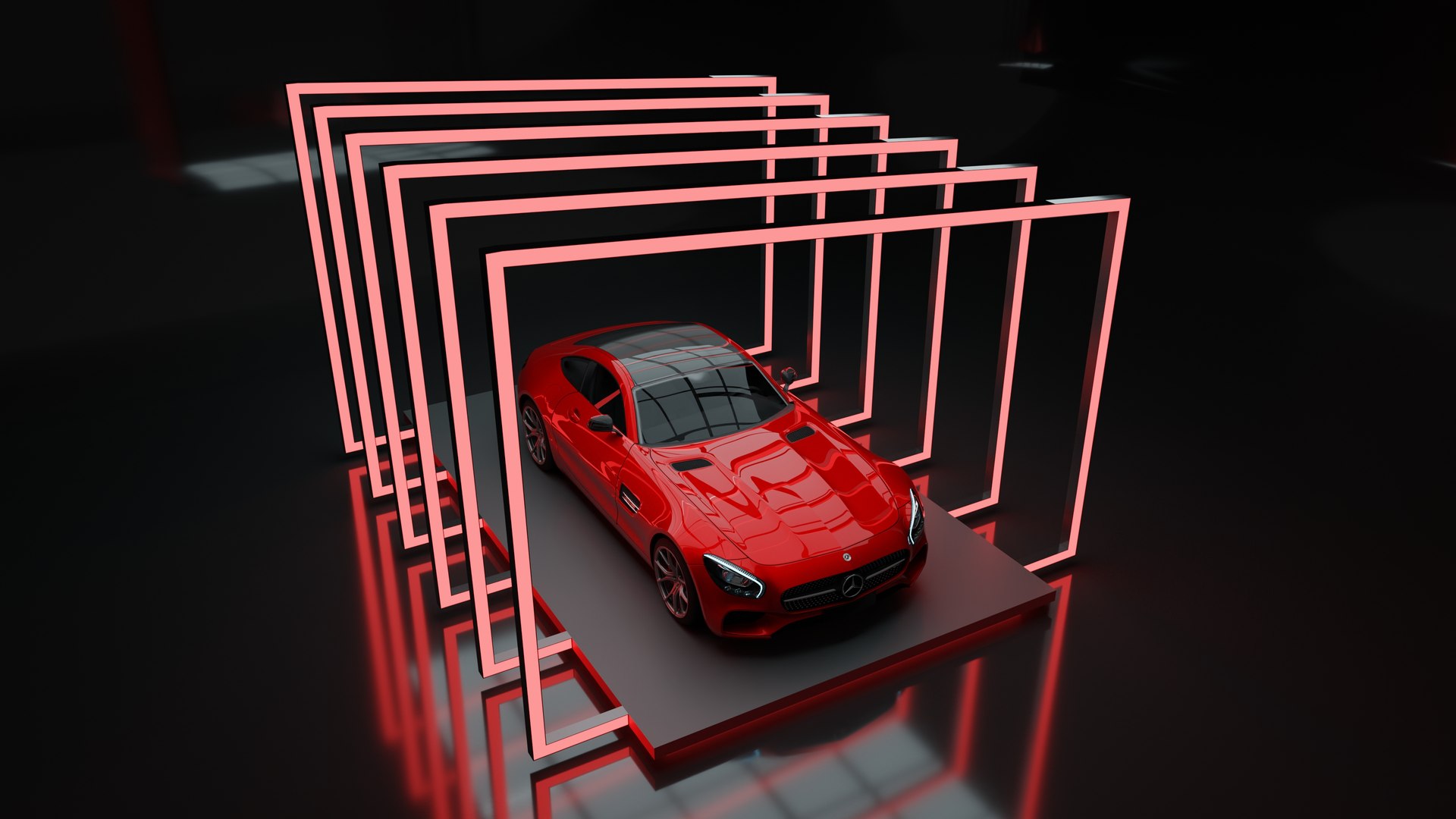 Car Exposition - Showroom Render Scene 3D Model 3D Model - TurboSquid ...