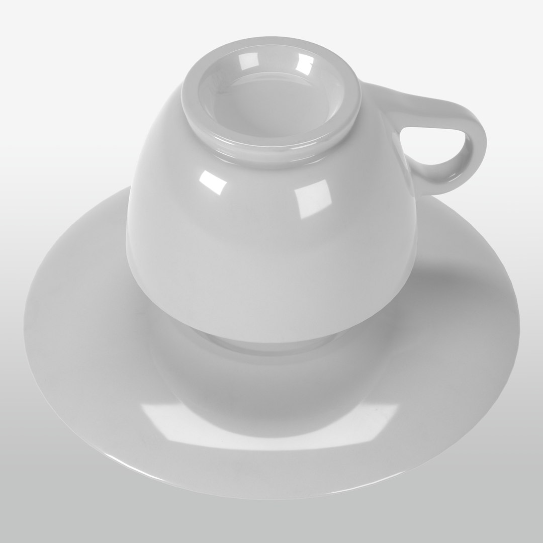 White Cup 3D Model - TurboSquid 2150765