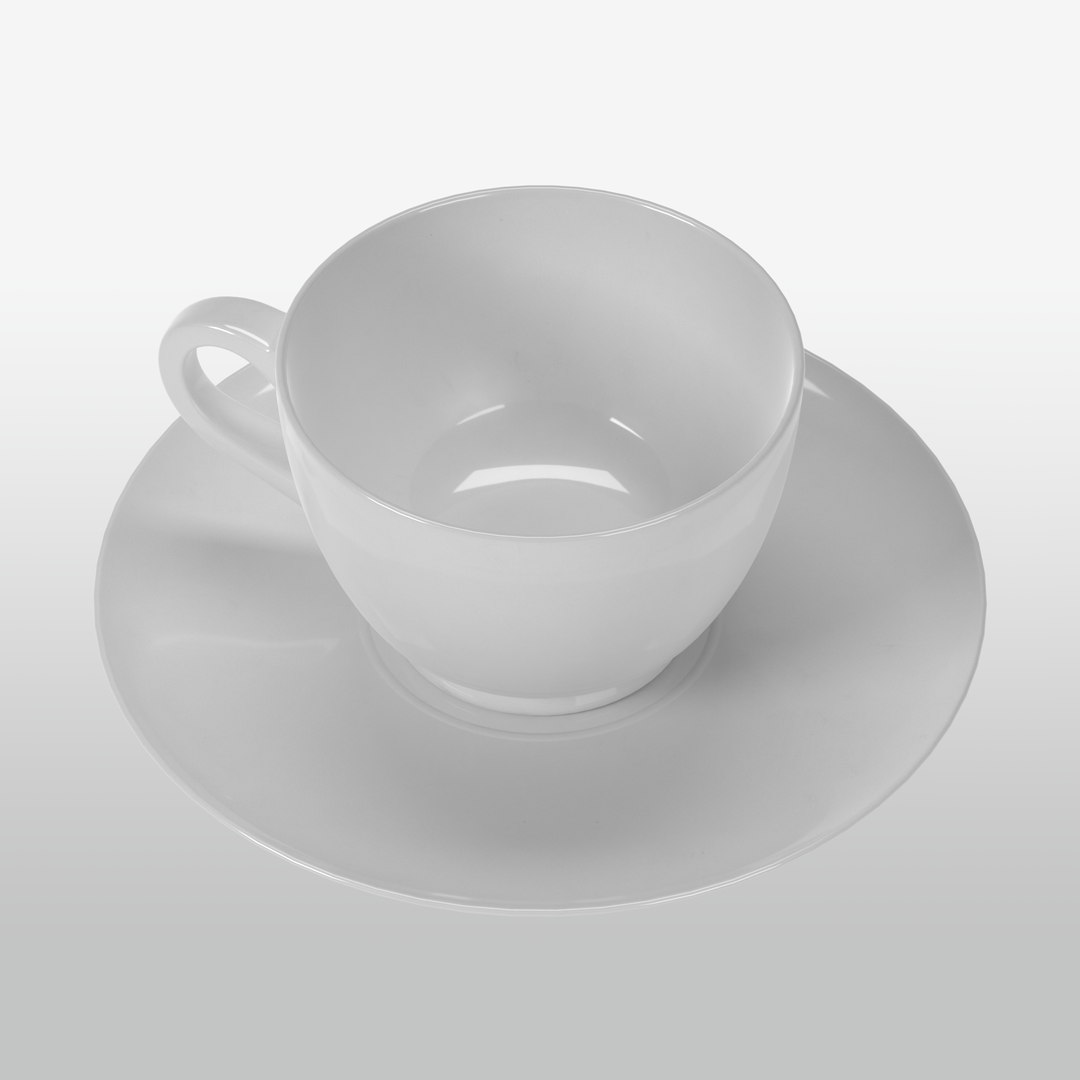White Cup 3D Model - TurboSquid 2150765