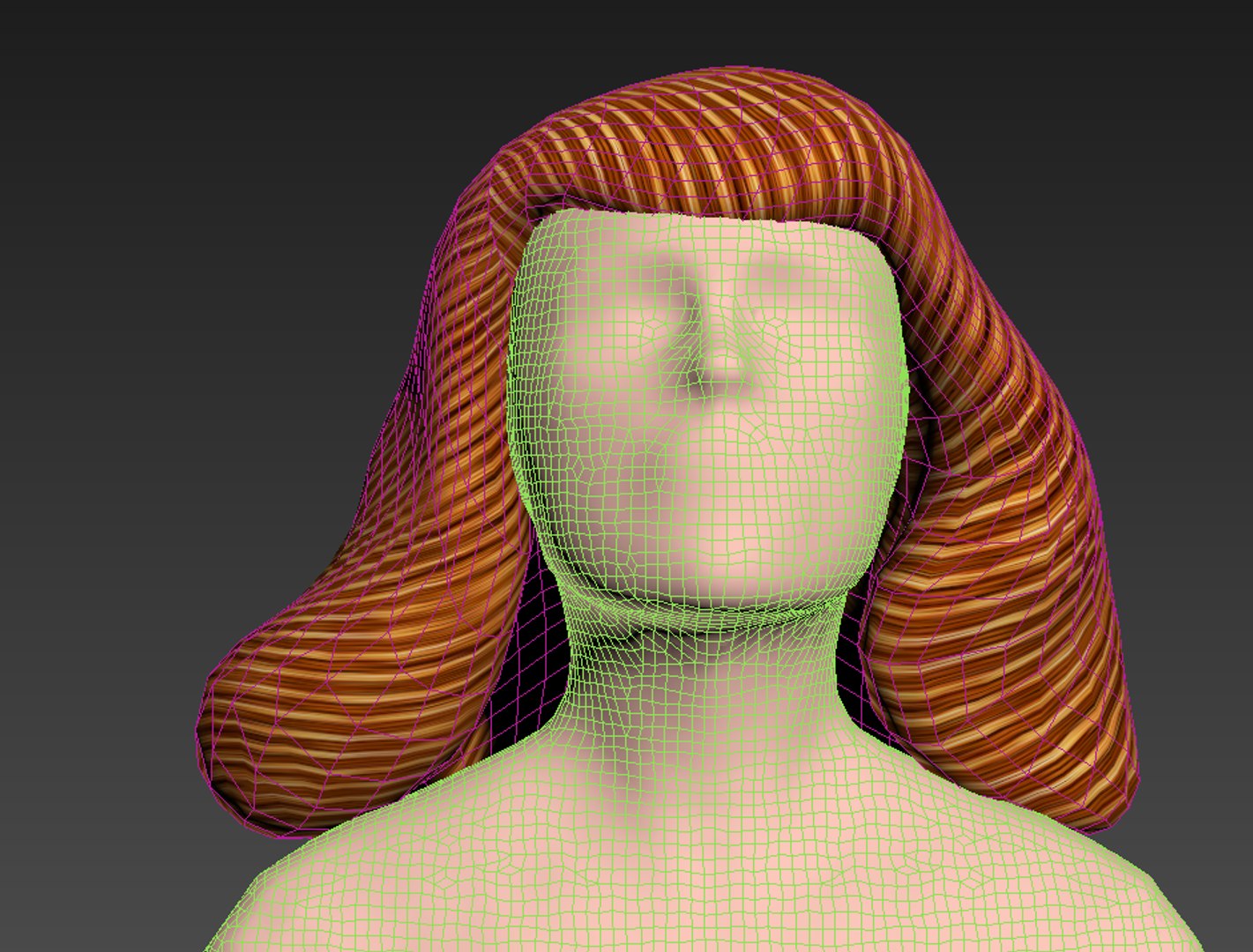 Free Woman Hair 3D Model - TurboSquid 1590625