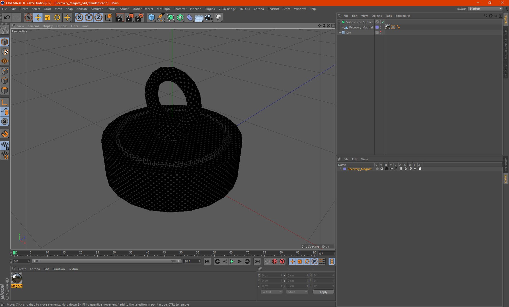 3D Recovery Magnet model - TurboSquid 1985428