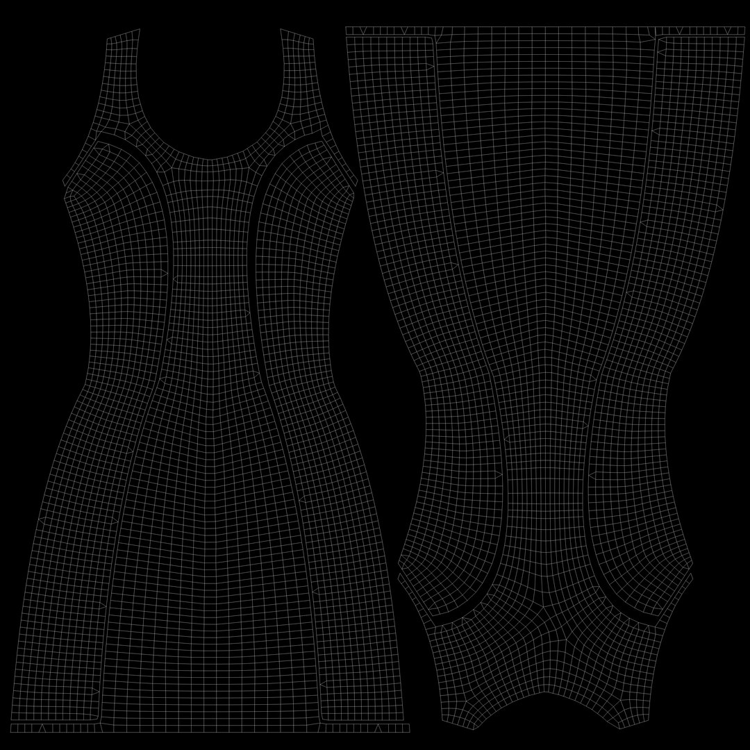 3D Leather Lingerie Dress model - TurboSquid 1872413