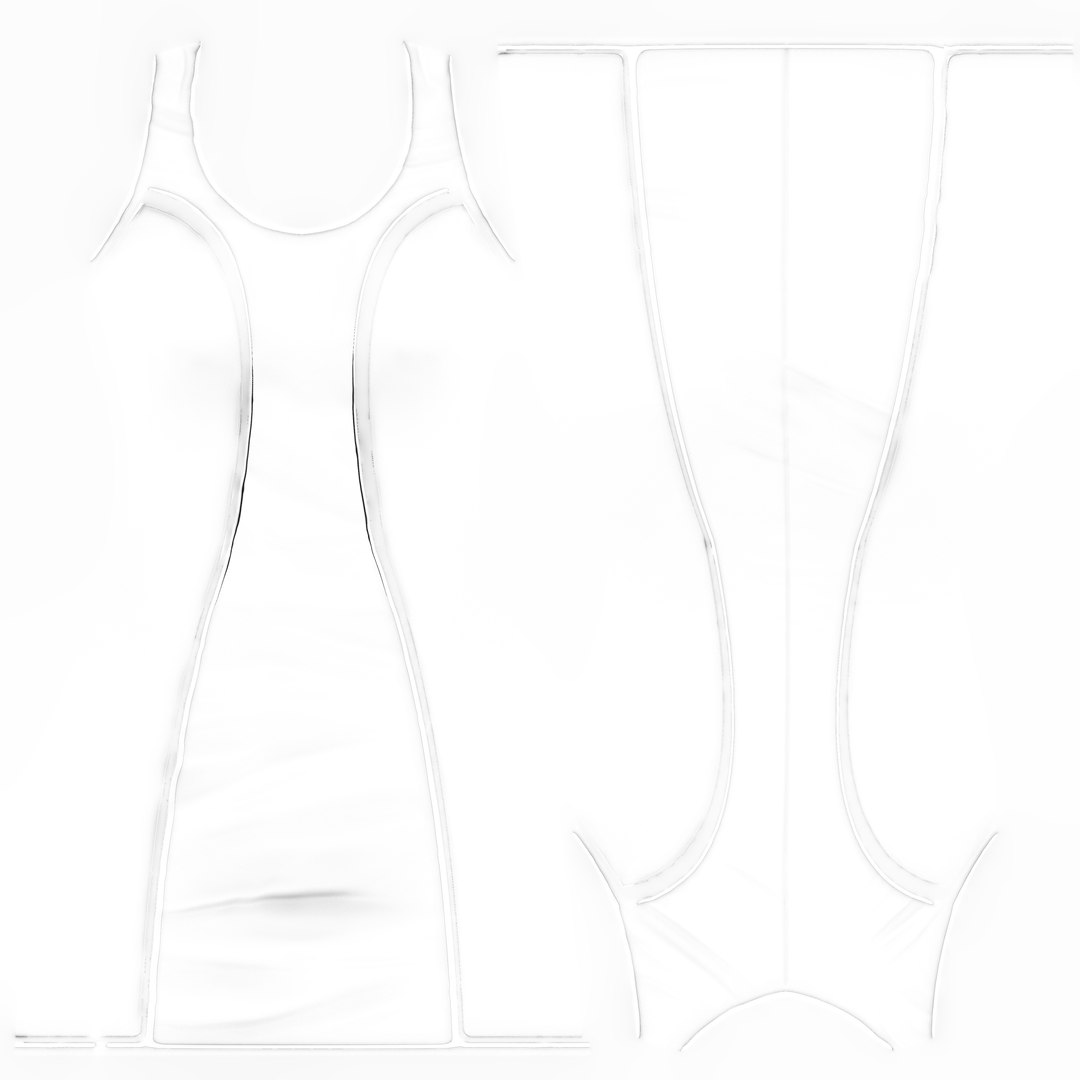 3D Leather Lingerie Dress model - TurboSquid 1872413